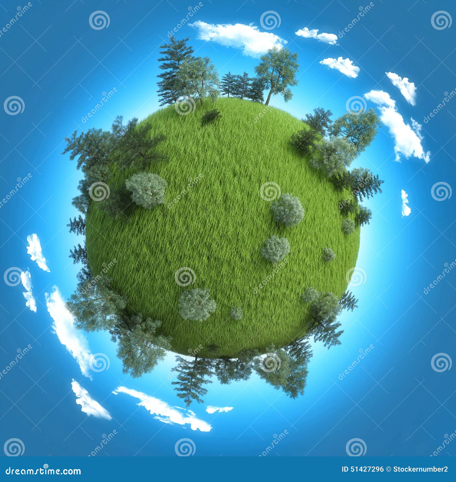 Mini Planets Illustration