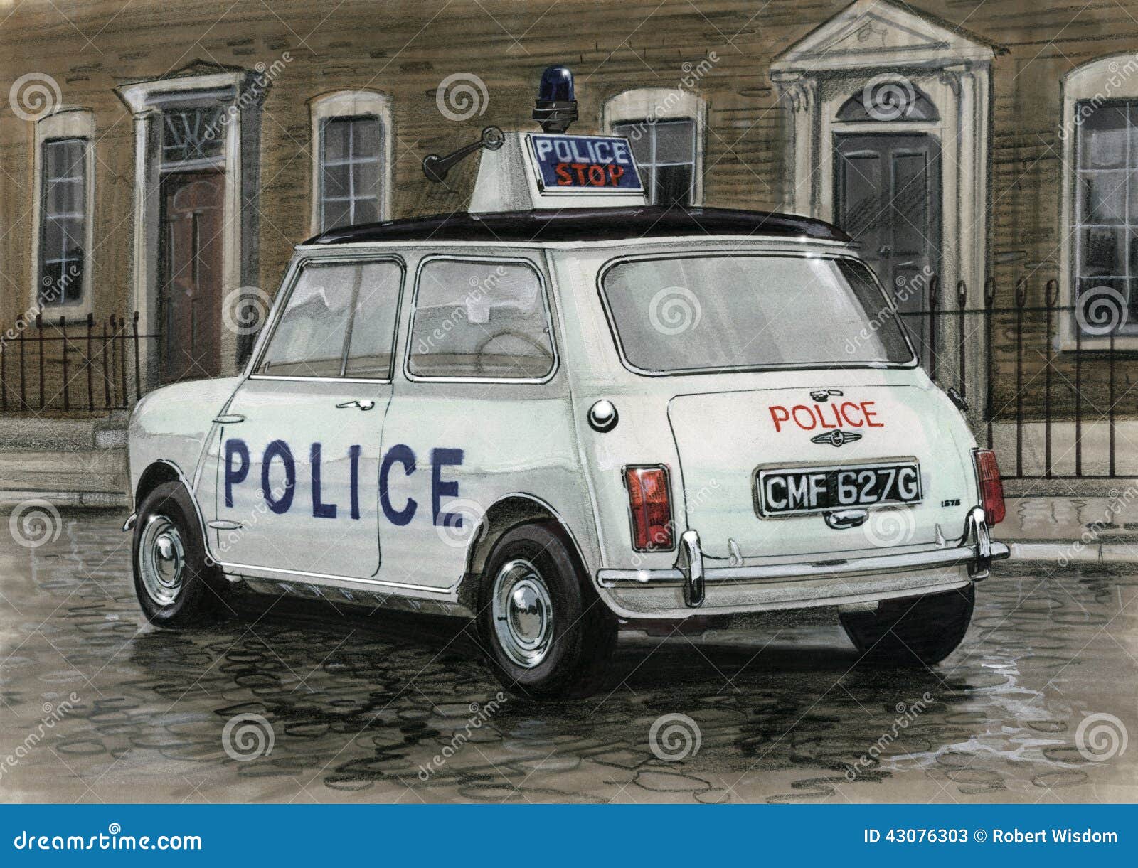 Mini Police Car editorial stock photo. Illustration of retro - 43076303