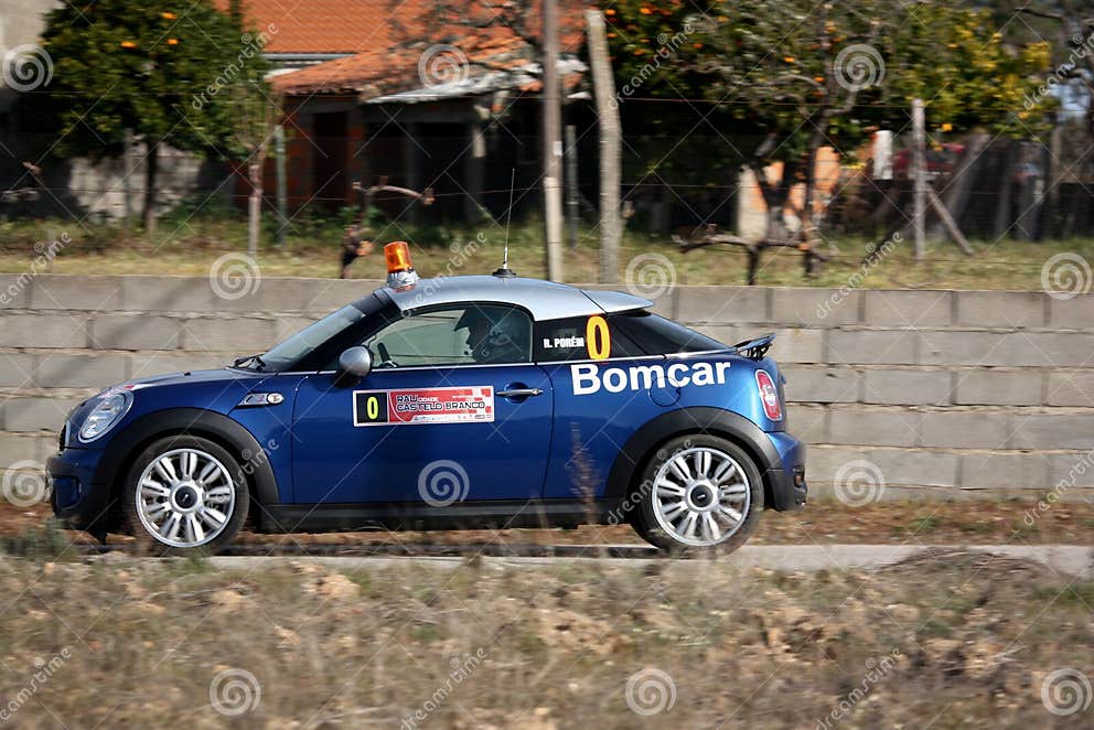Mini during Portuguese Open Rally Editorial Photo - Image of drive ...
