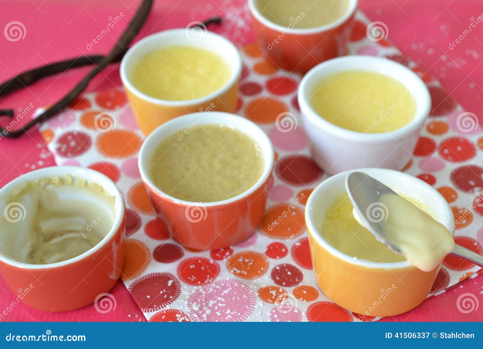 Mini puddings stock image. Image of desserts, flavors - 41506337
