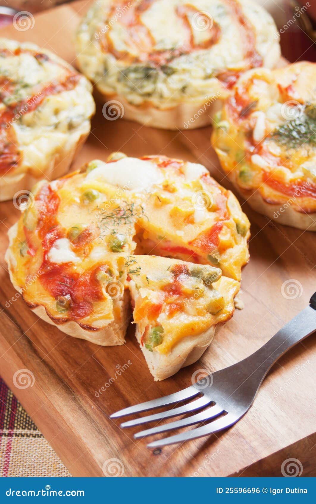 Mini Quiche With Puff Pastry Stock Photography | CartoonDealer.com ...