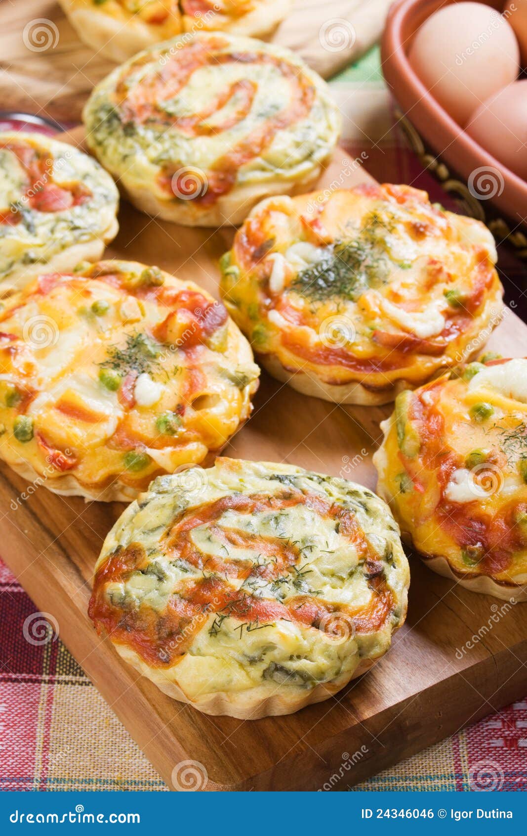 Mini Quiche With Puff Pastry Stock Photography | CartoonDealer.com ...