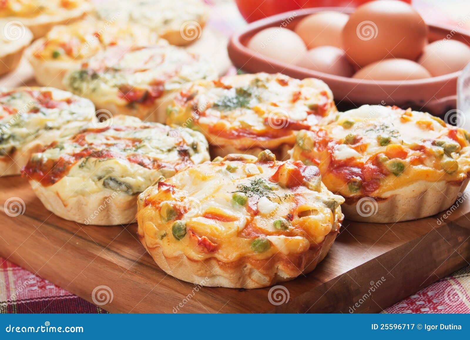 Mini Quiche With Puff Pastry Stock Photography | CartoonDealer.com ...