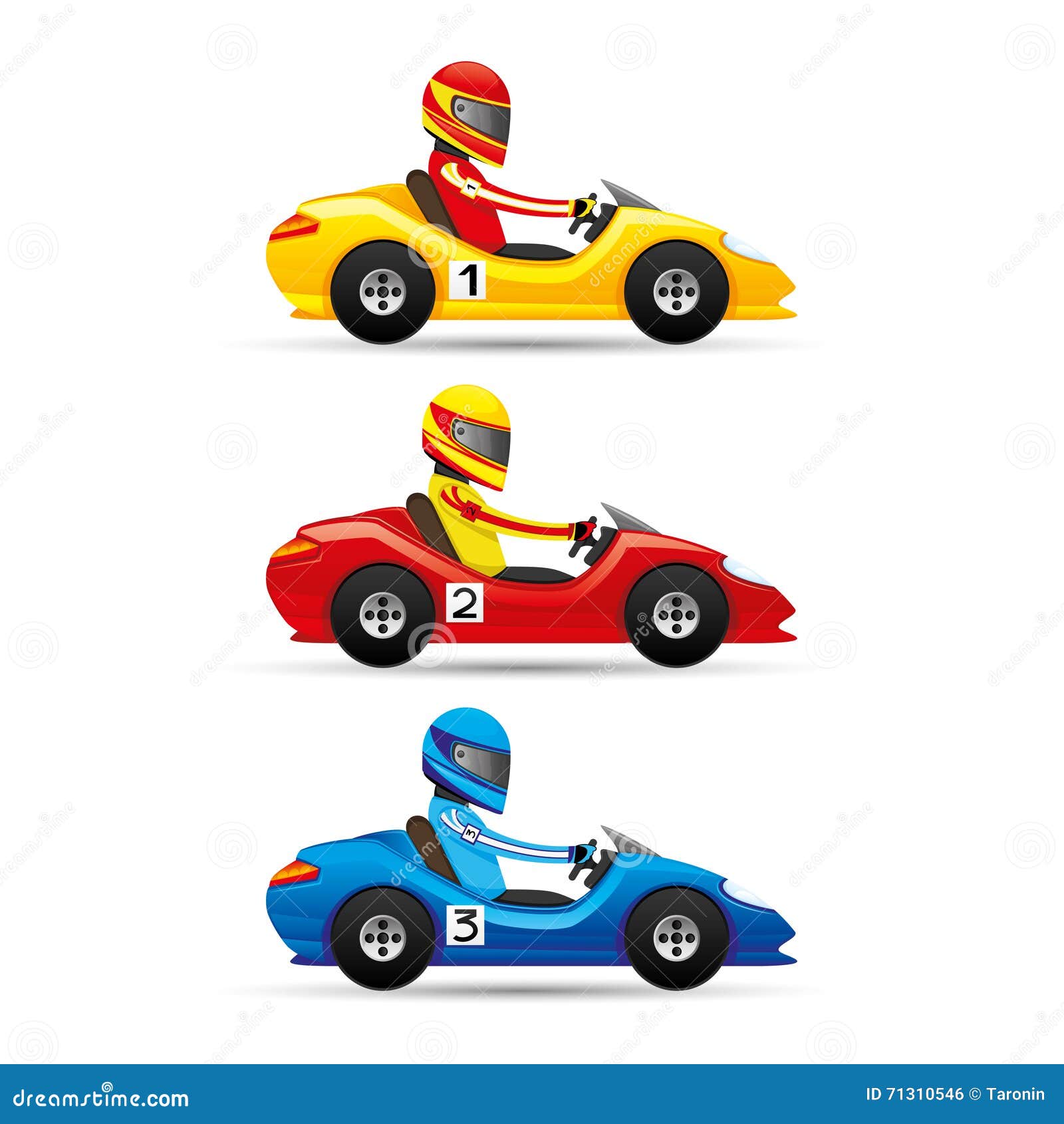 Mini 4wd Car Toy. Racing Competition Symbol Cartoon Illustration Vector ...