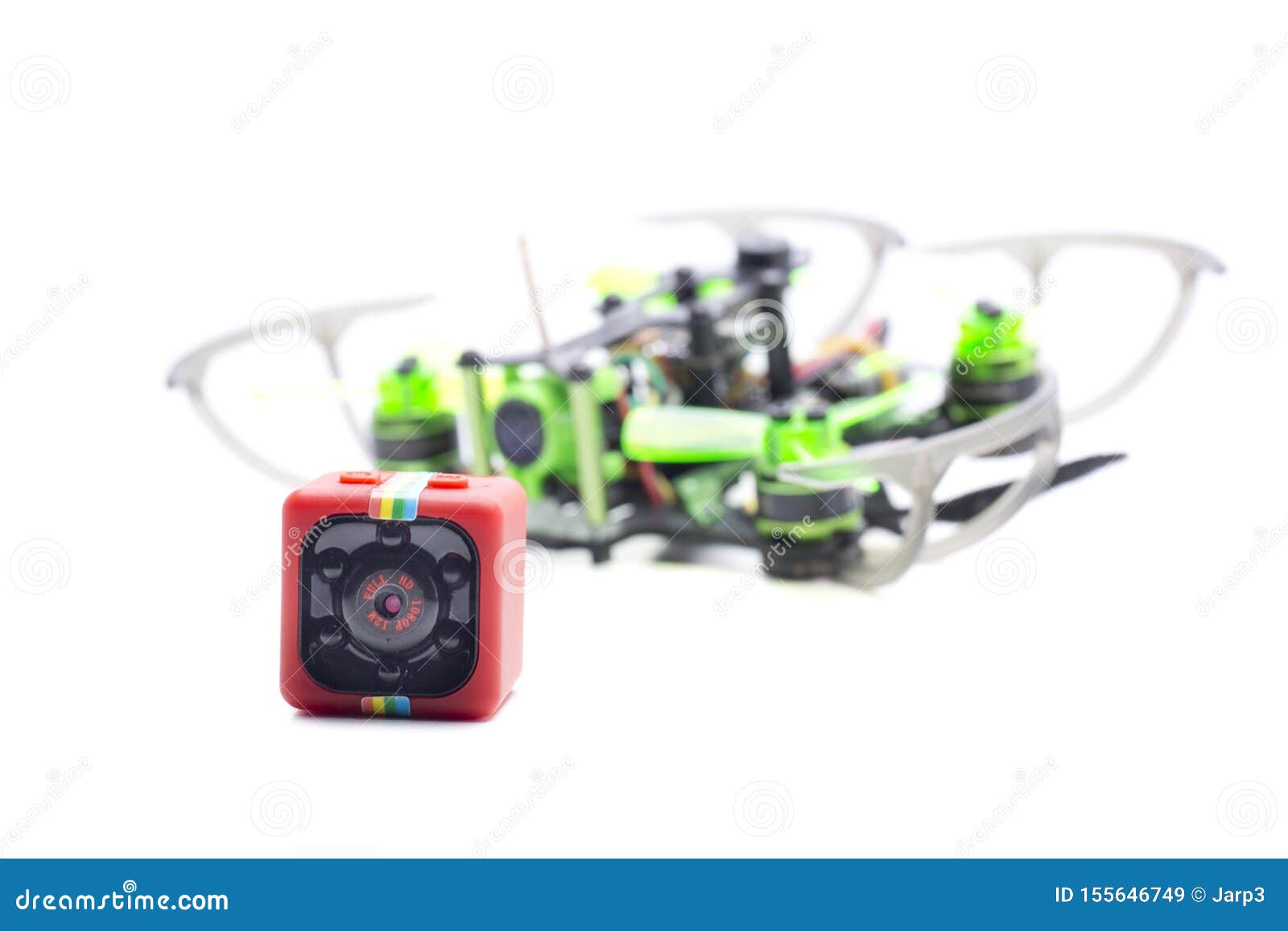 Mini red camera stock image. Image of race, speed, studio - 155646749