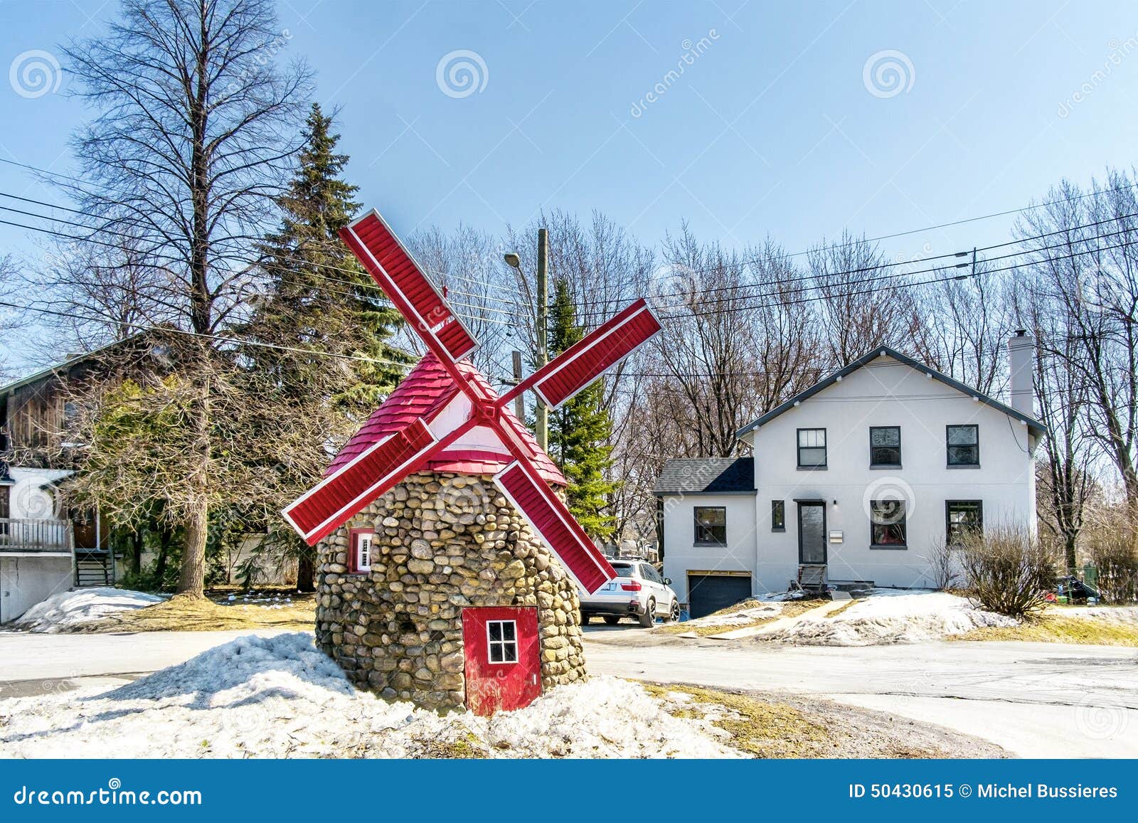 Mini red wind mill stock image. Image of city, holland - 50430615