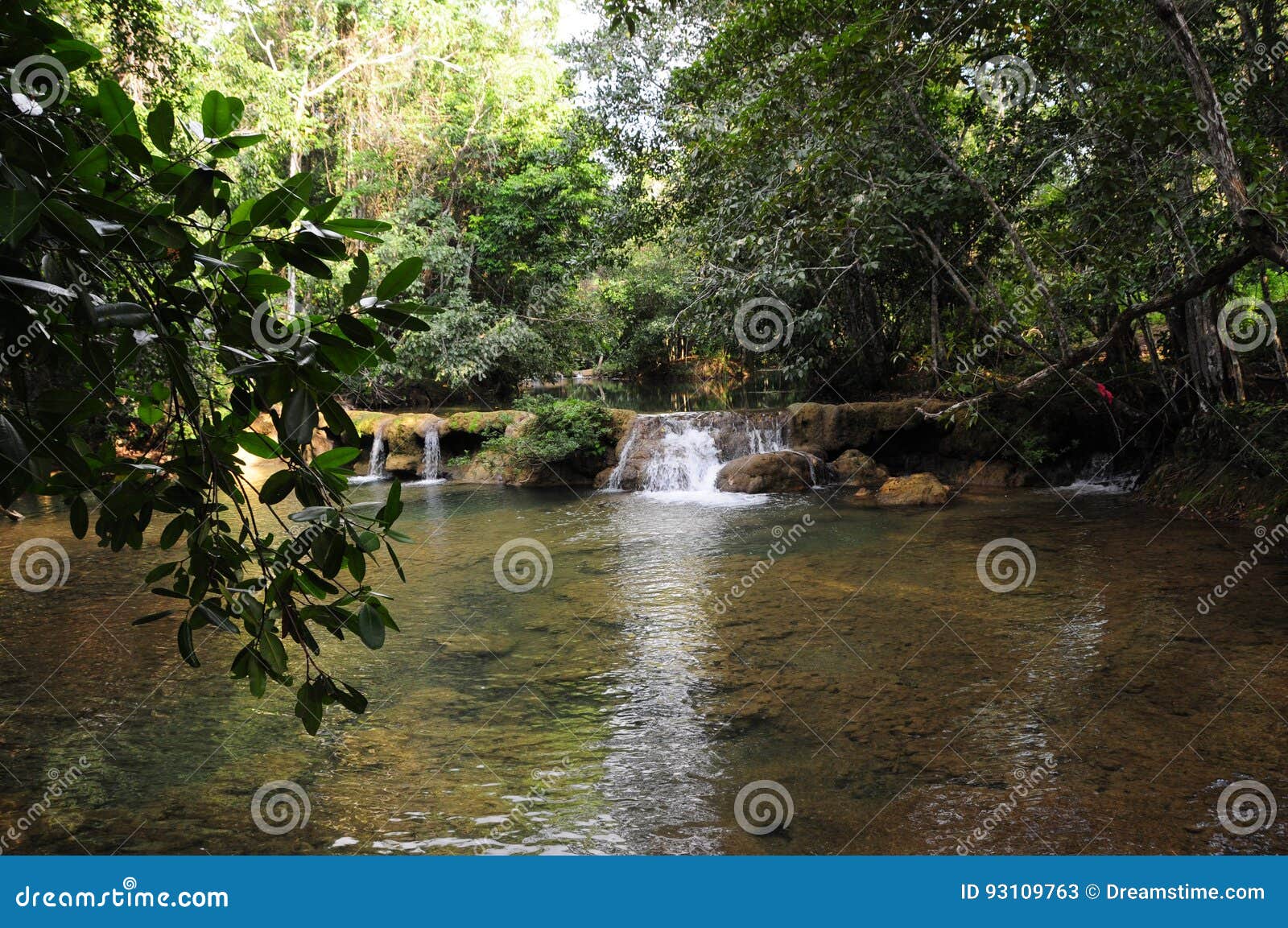 Mini river waterfalls stock image. Image of mini, humid - 93109763