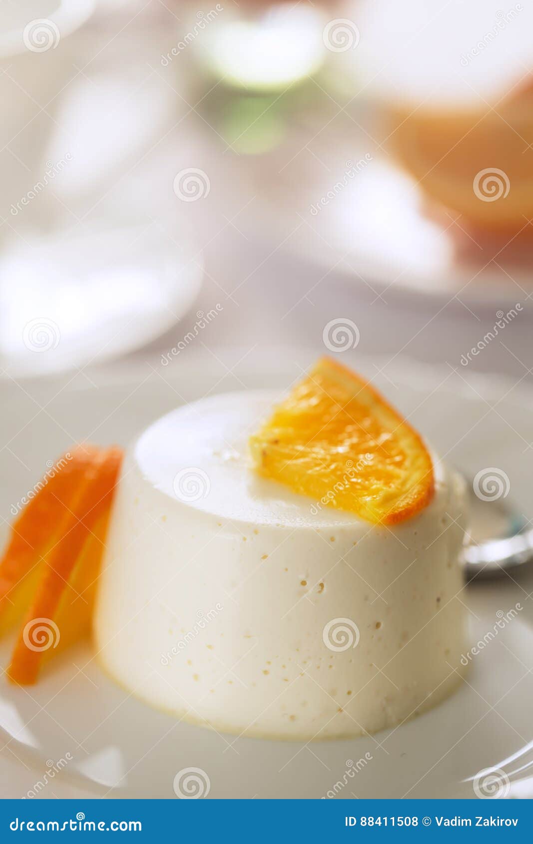 Mini Round Orange Cheesecake Stock Photo - Image of juice, delicious ...