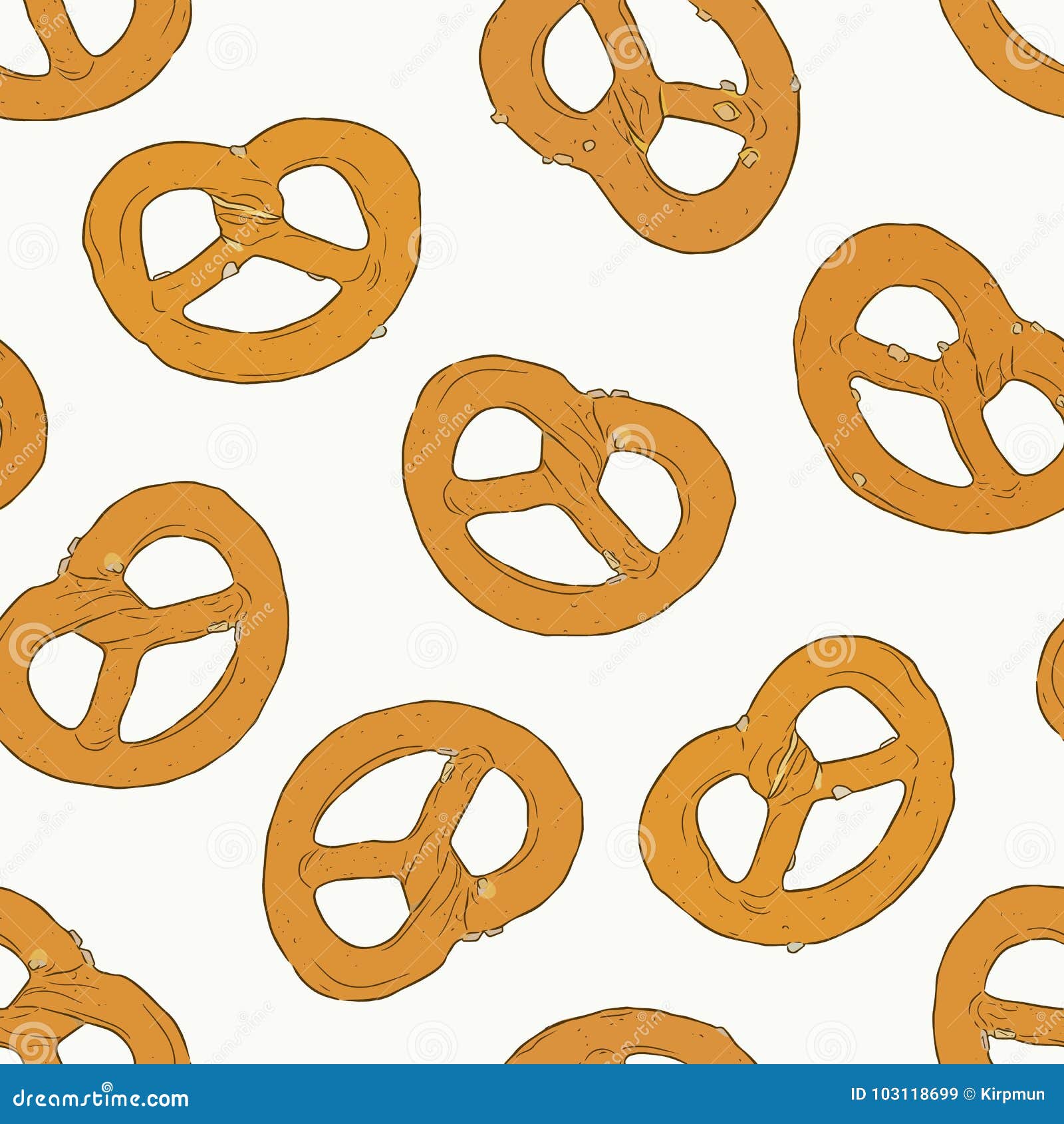Pretzel Hand Drawn Sketch Vector Illustration. Brezel Sketch Drawing ...