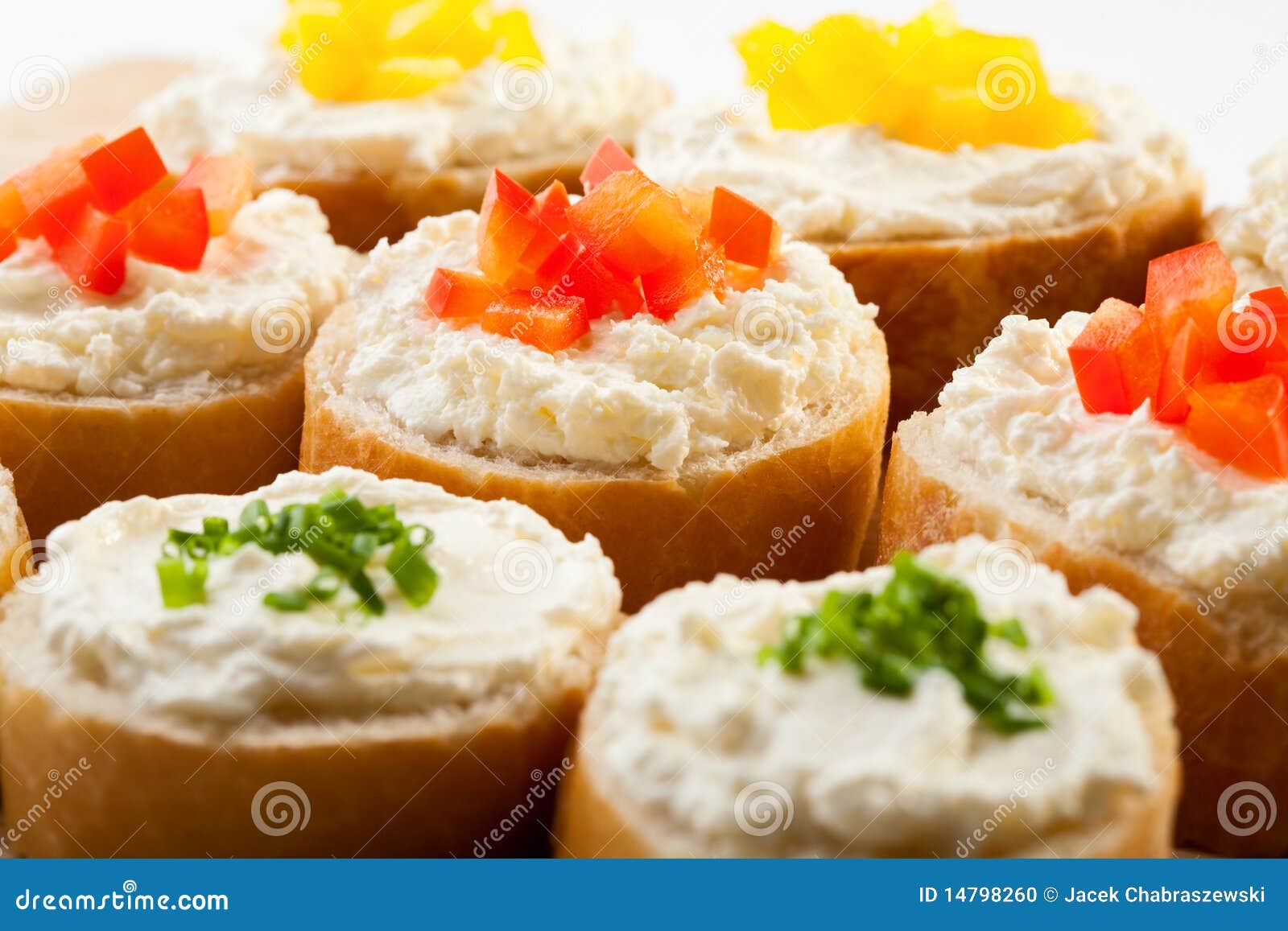 Mini sandwiches stock photo. Image of cream, horizontal - 14798260