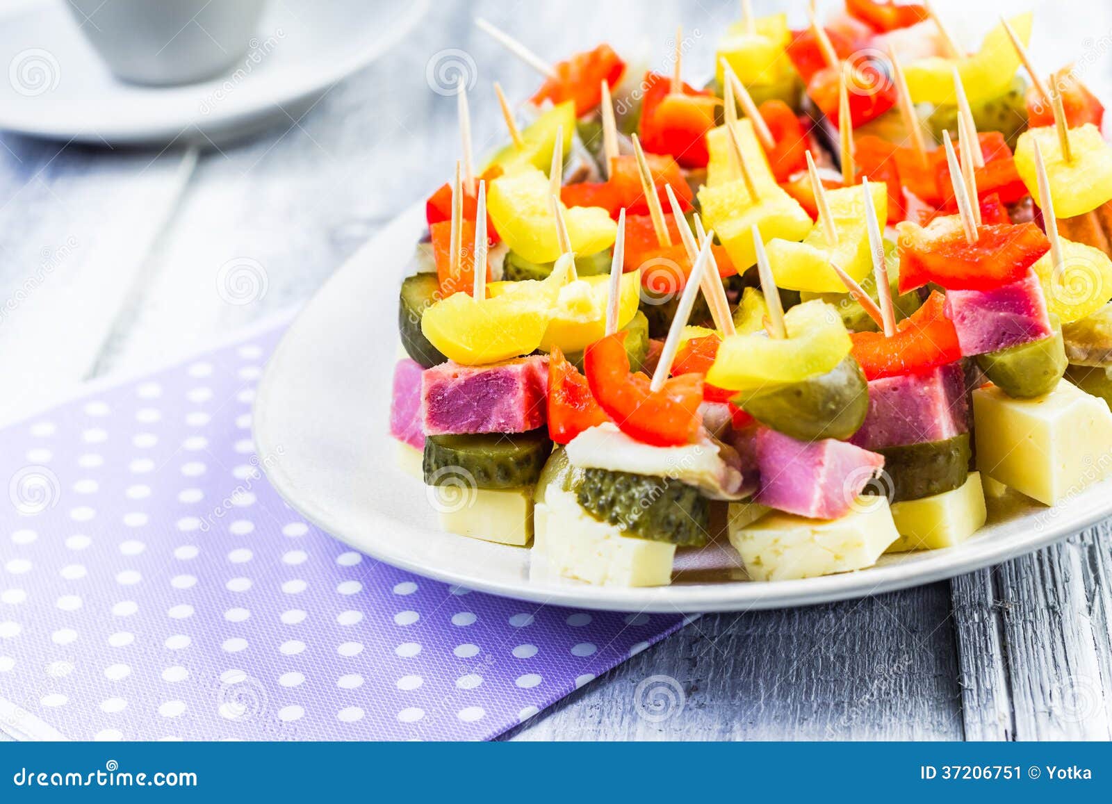 Mini Sandwiches Toothpicks Appetizer Stock Image - Image of fresh ...