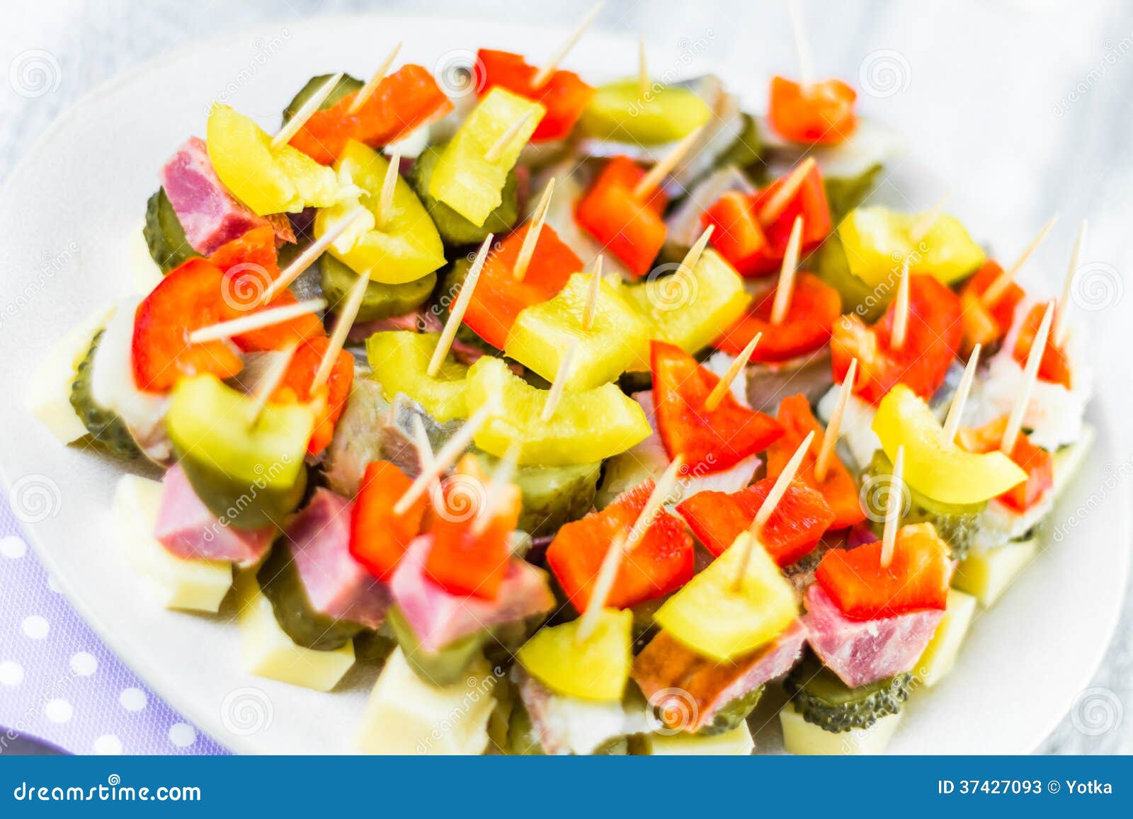 Mini Sandwiches Toothpicks Appetizer Stock Image - Image of dinner ...