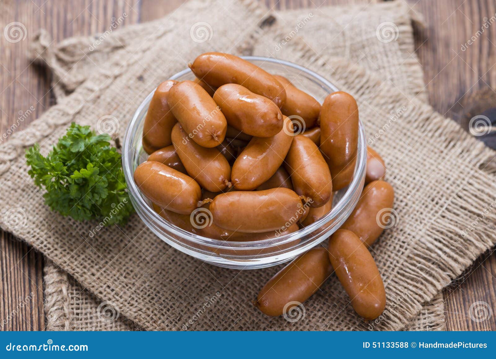 Mini Sausages stock photo. Image of delicious, sausages - 51133588