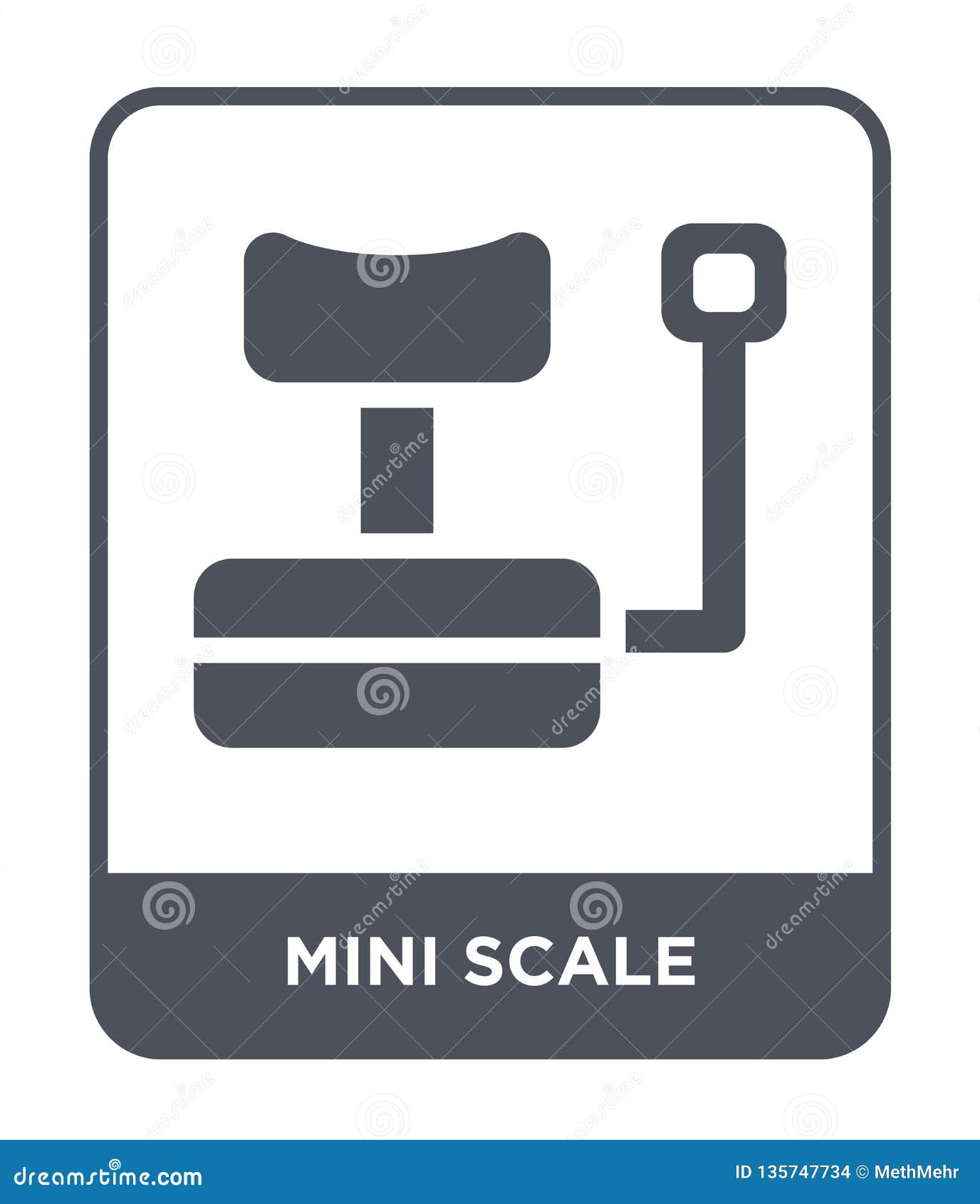 Mini Scale Icon in Trendy Design Style. Mini Scale Icon Isolated on ...