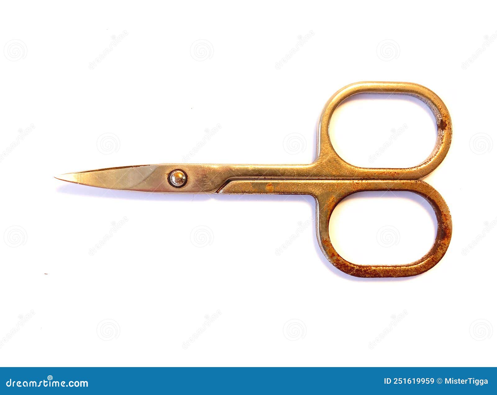 Mini Scissors in a White Background. Small Scissors for Cutting ...