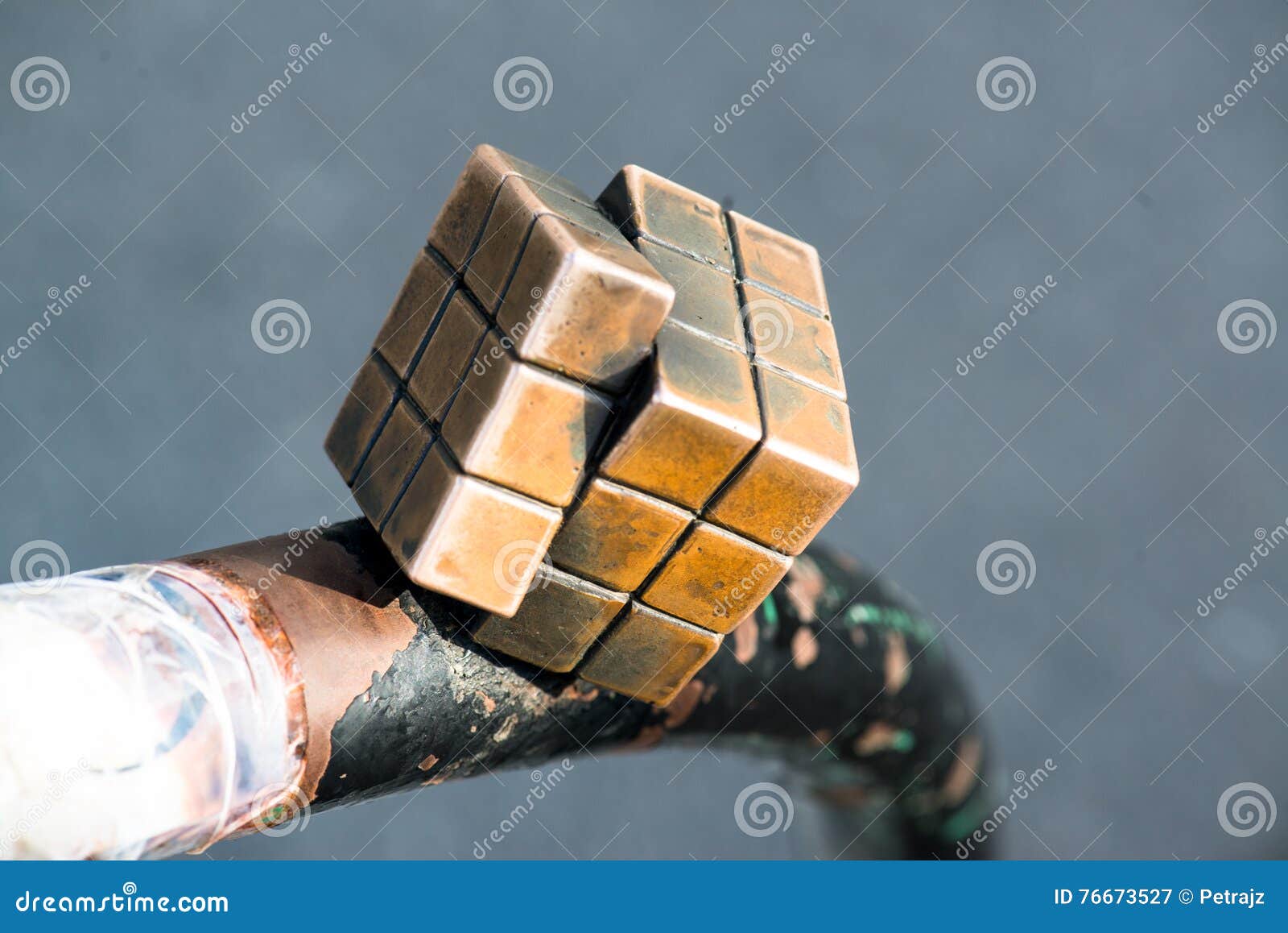 Mini Sculpture of Rubik Cube Editorial Photography - Image of journey ...