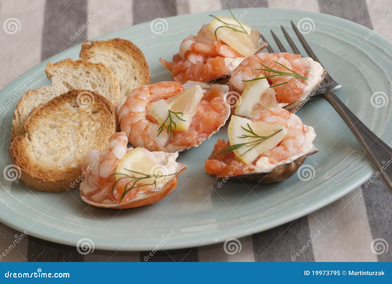 Mini shellfish selection stock image. Image of salmon - 19973795