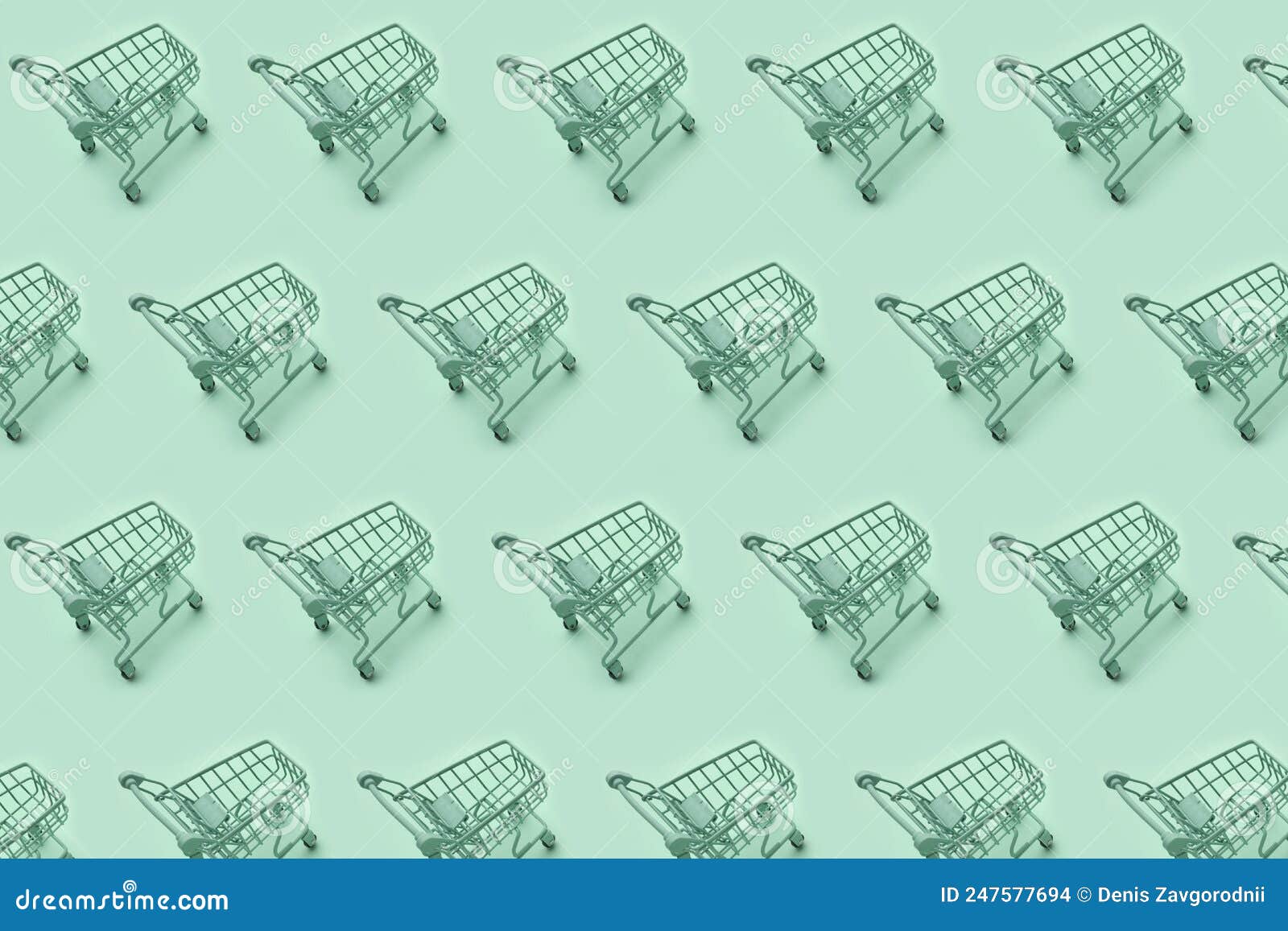 Mini Shopping Carts, Mini Shopping Carts Creative Pattern Background ...