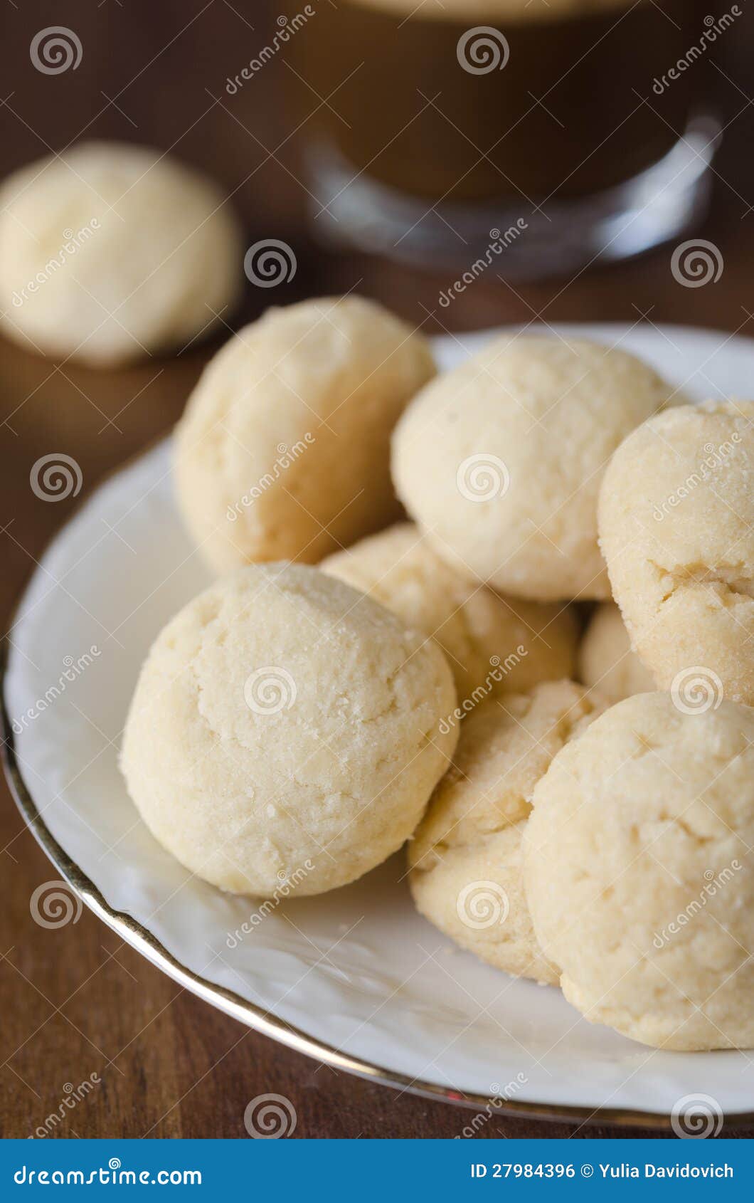 Mini Shortbread Biscuits Closeup Picture. Image: 27984396