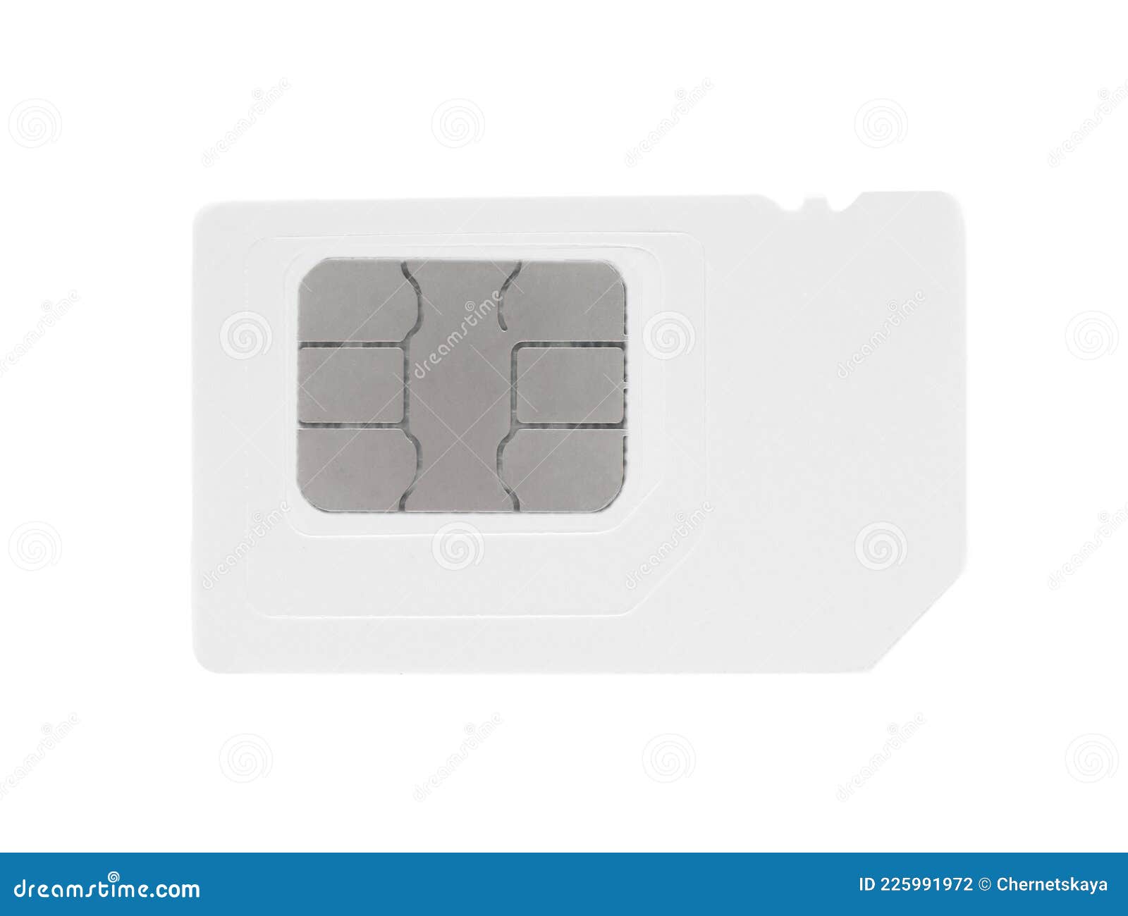 Mini SIM Card on White, Top View Stock Photo - Image of background ...