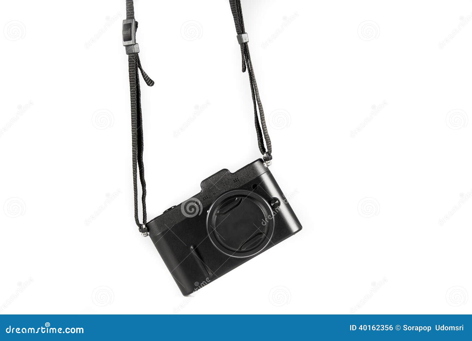 Mini SLR Black Camera Isolate Stock Photo - Image of isolated, dslr ...