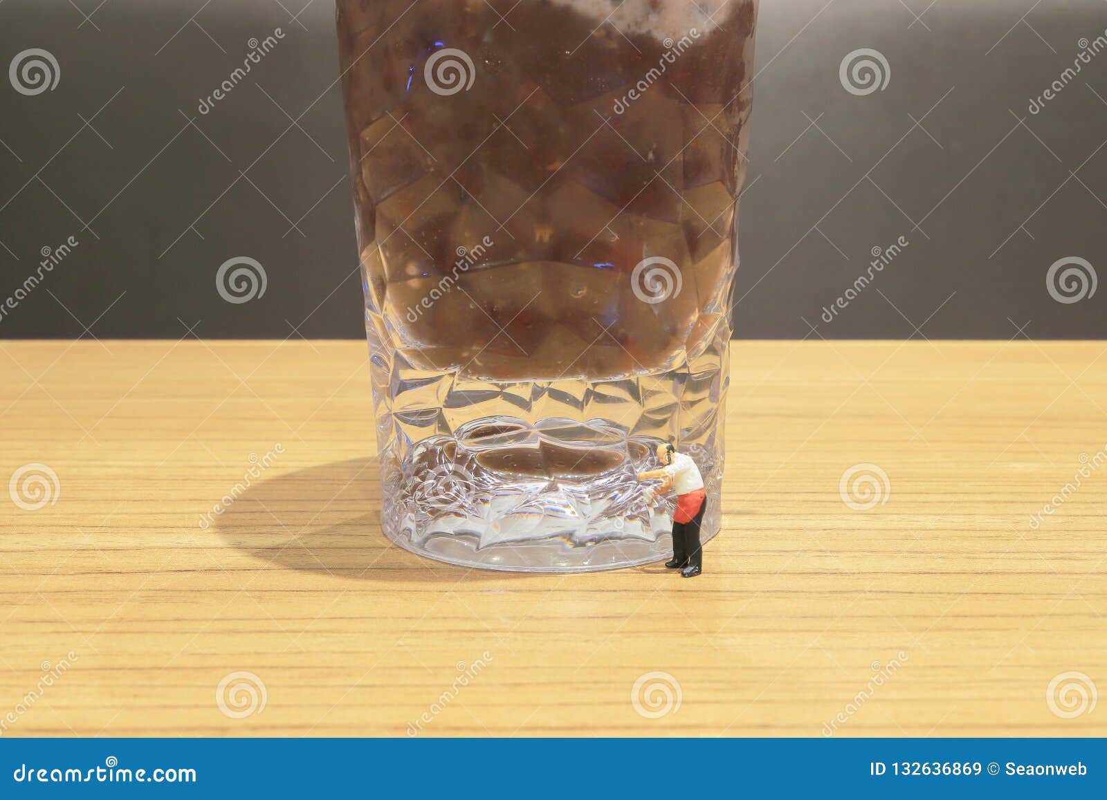 Mini of Small Bartender Figure with Drink Stock Image - Image of waiter ...