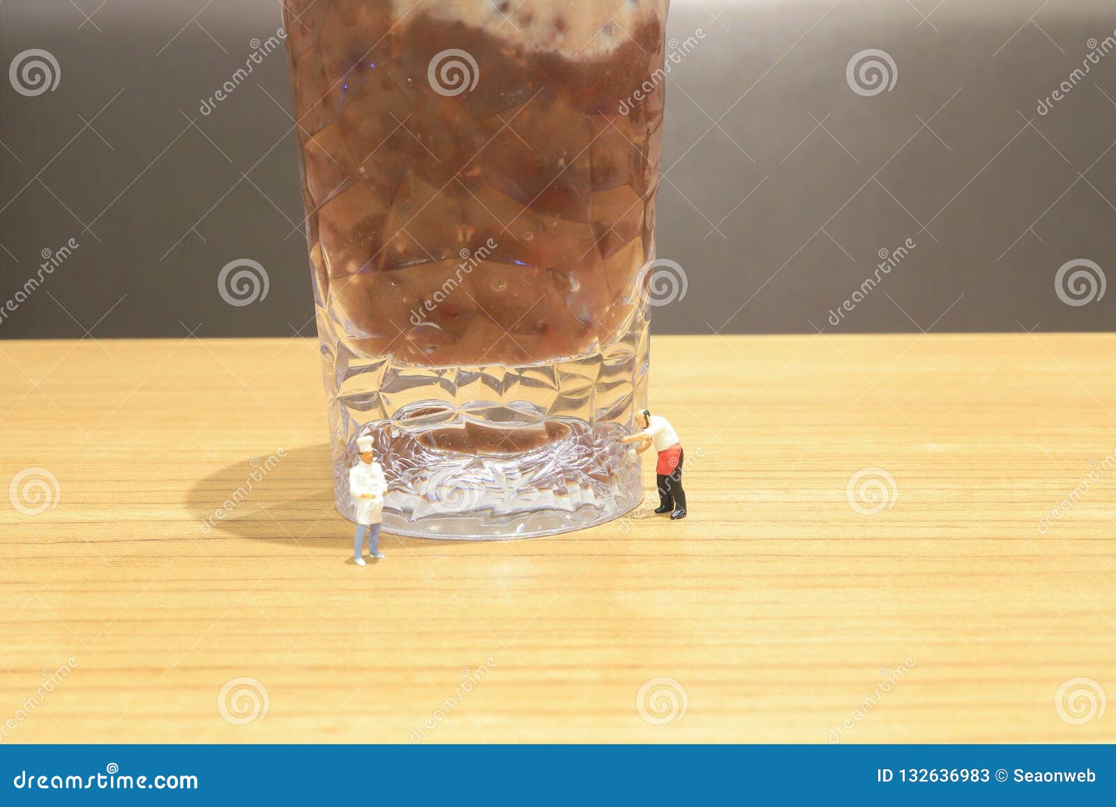 Mini of Small Bartender Figure with Drink Stock Image - Image of waiter ...