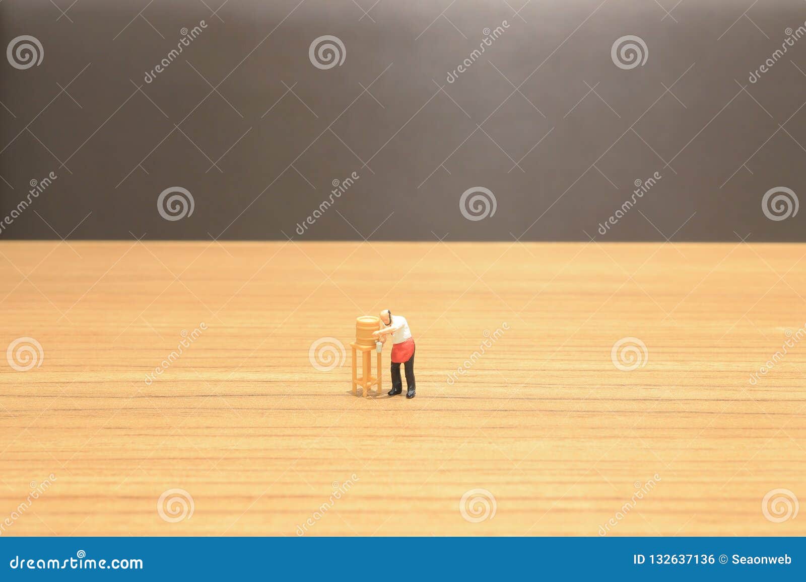 Mini of Small Bartender Figure with Drink Stock Photo - Image of ...