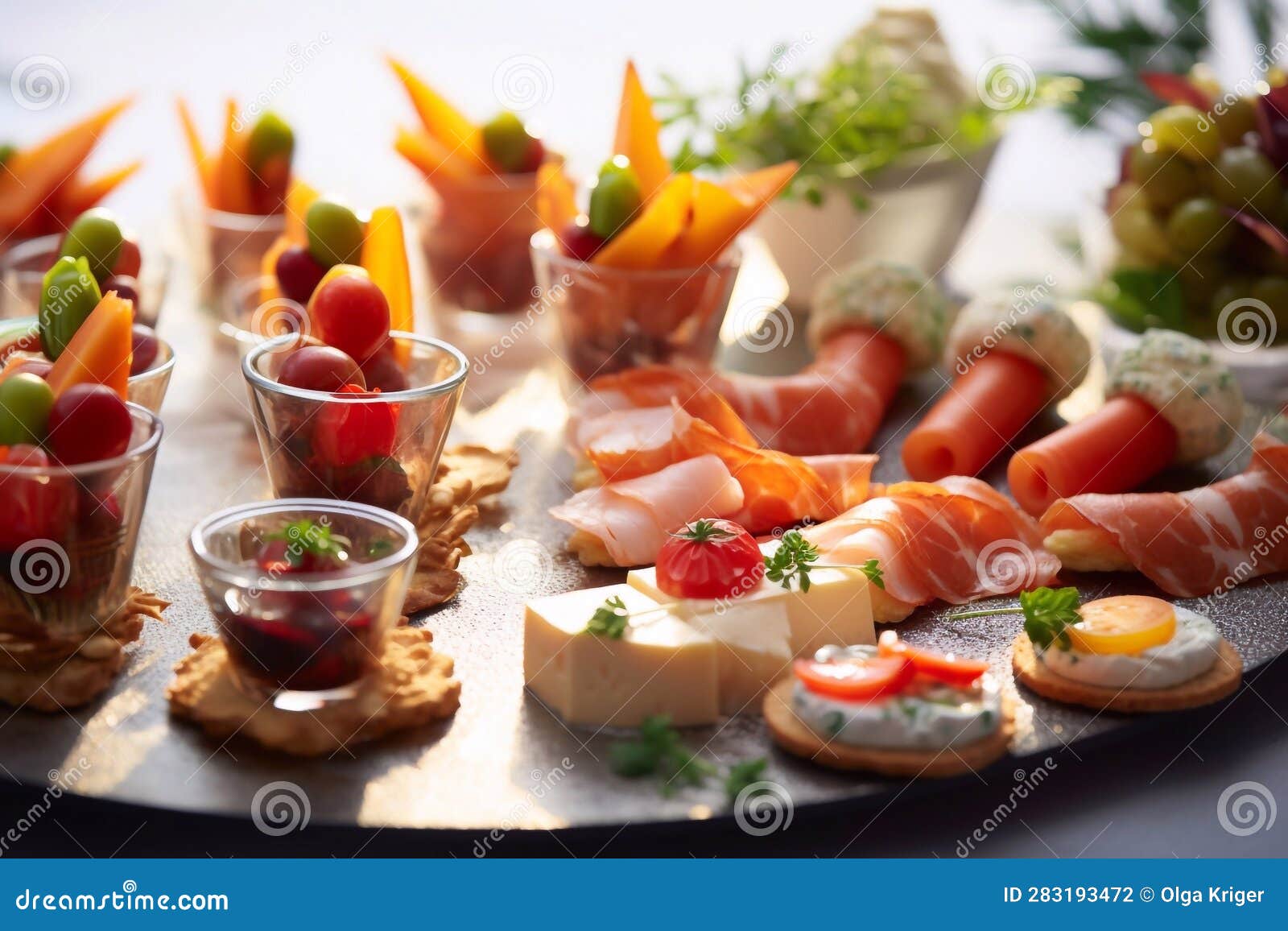 Canapes, Mini Burgers, Appetizer, Finger Food With Caviar, Olives And ...