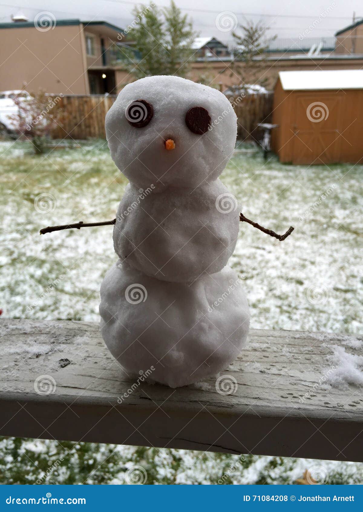 Mini Snowman stock photo. Image of mini, miniature, chocolateeye - 71084208