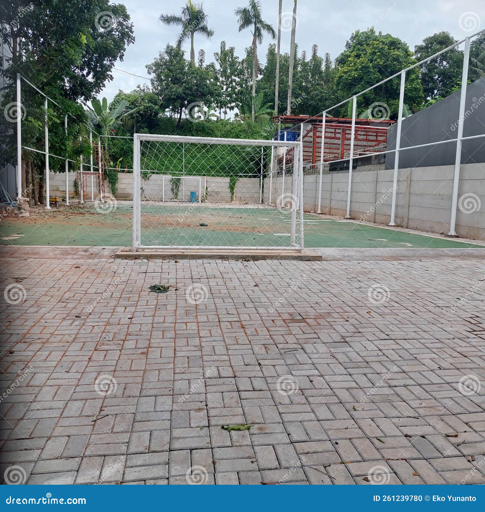 Mini Soccer Field Under Construction Stock Photo - Image of field, mini ...