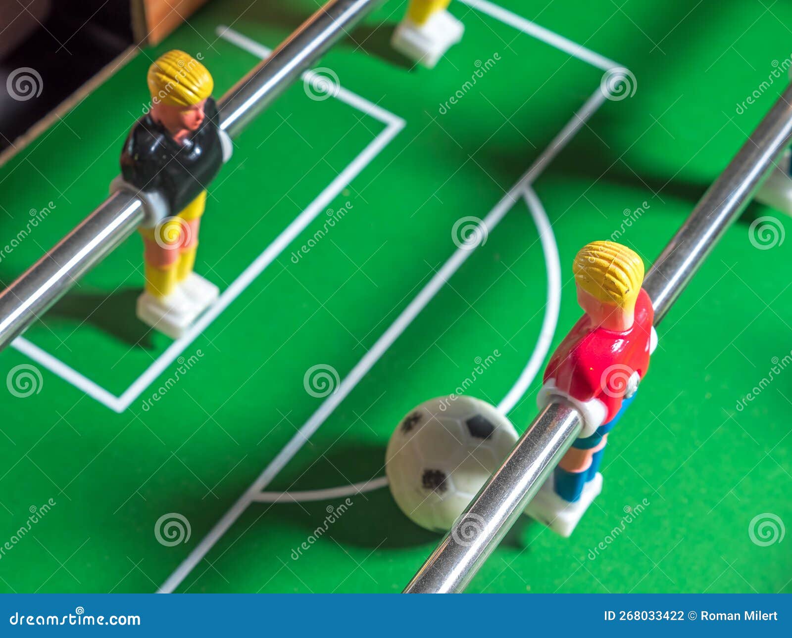 Mini Soccer Goal With Old And Rust Condition Broken Net On Concrete ...