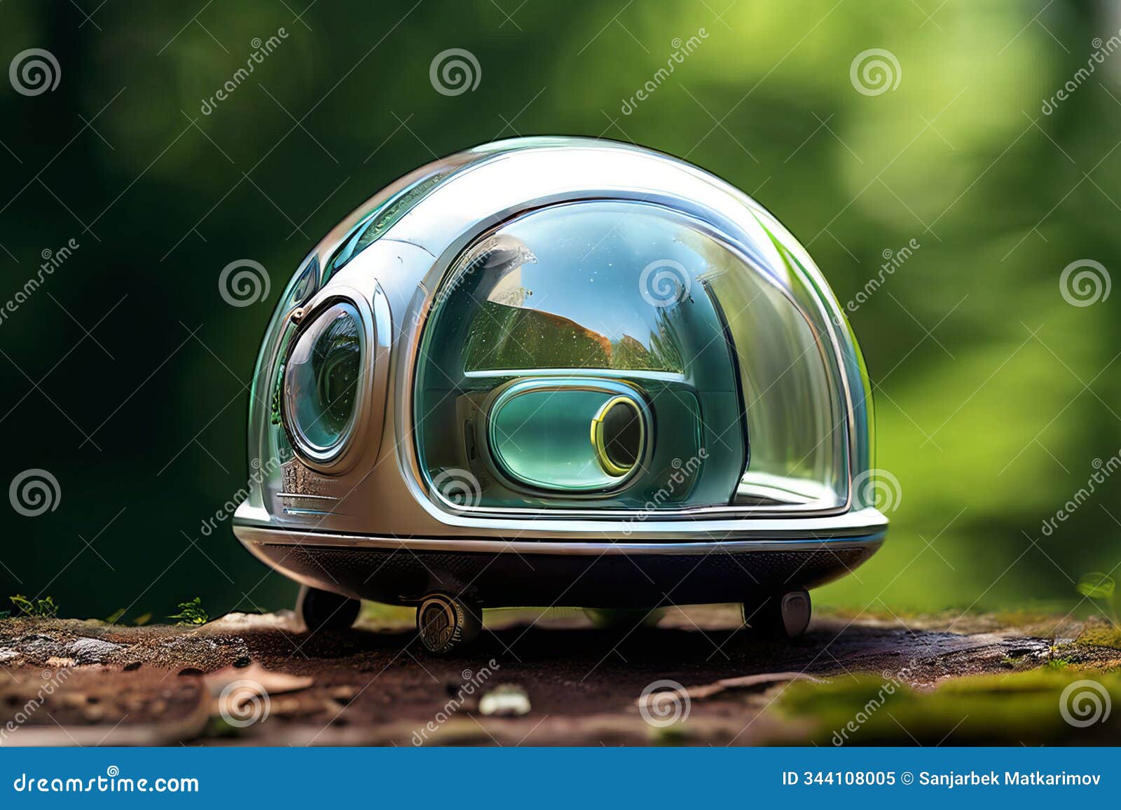 Mini Spaceship a Small Spaceship with a Bubble Window Stock ...