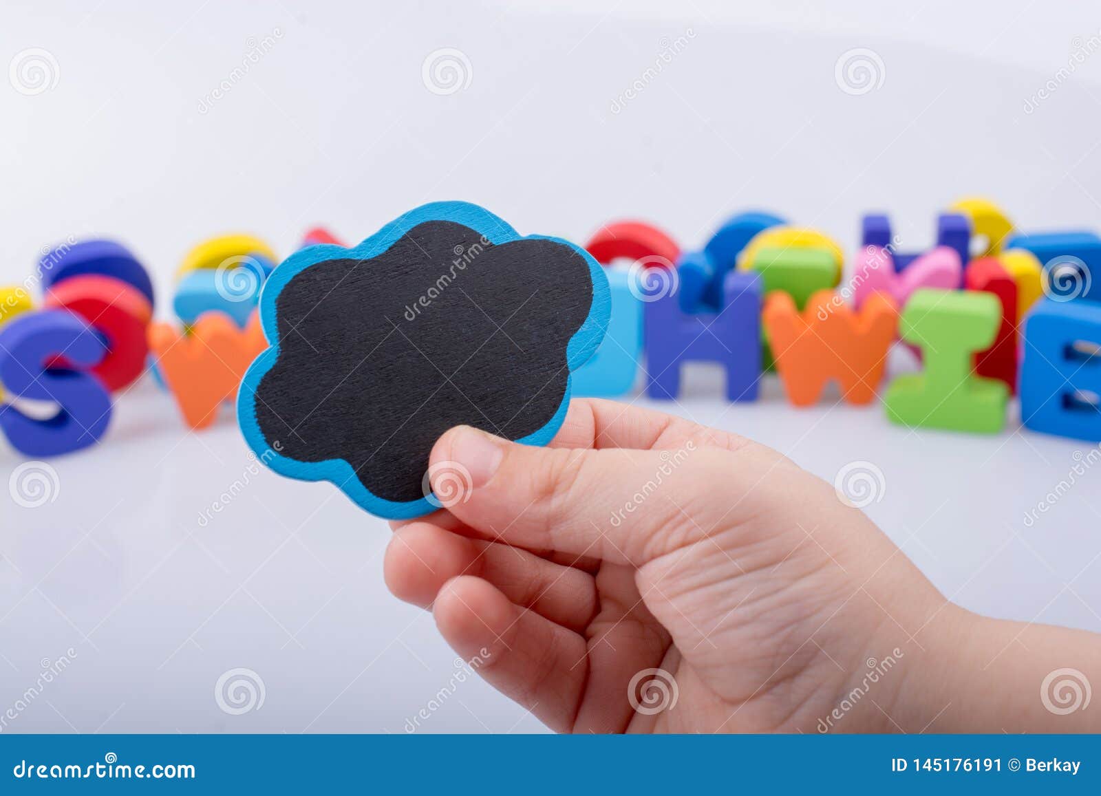 Mini Speech Bubble Made of Wood in Hand Stock Image - Image of icon ...