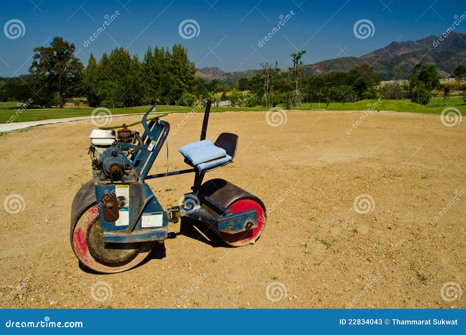 Mini steamroller stock image. Image of ground, repairing - 22834043