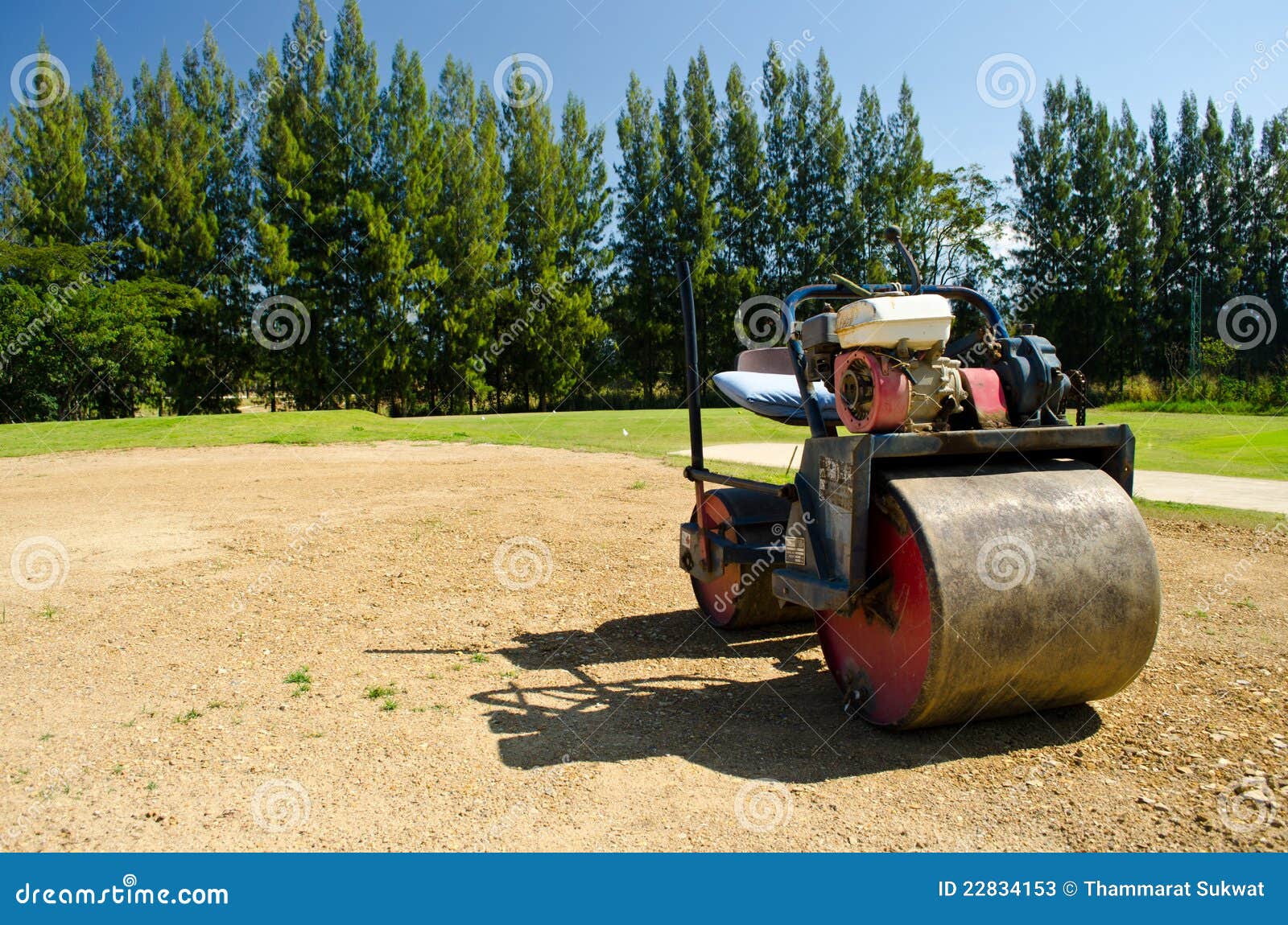 Mini steamroller imagen de archivo. Imagen de arenoso - 22834153