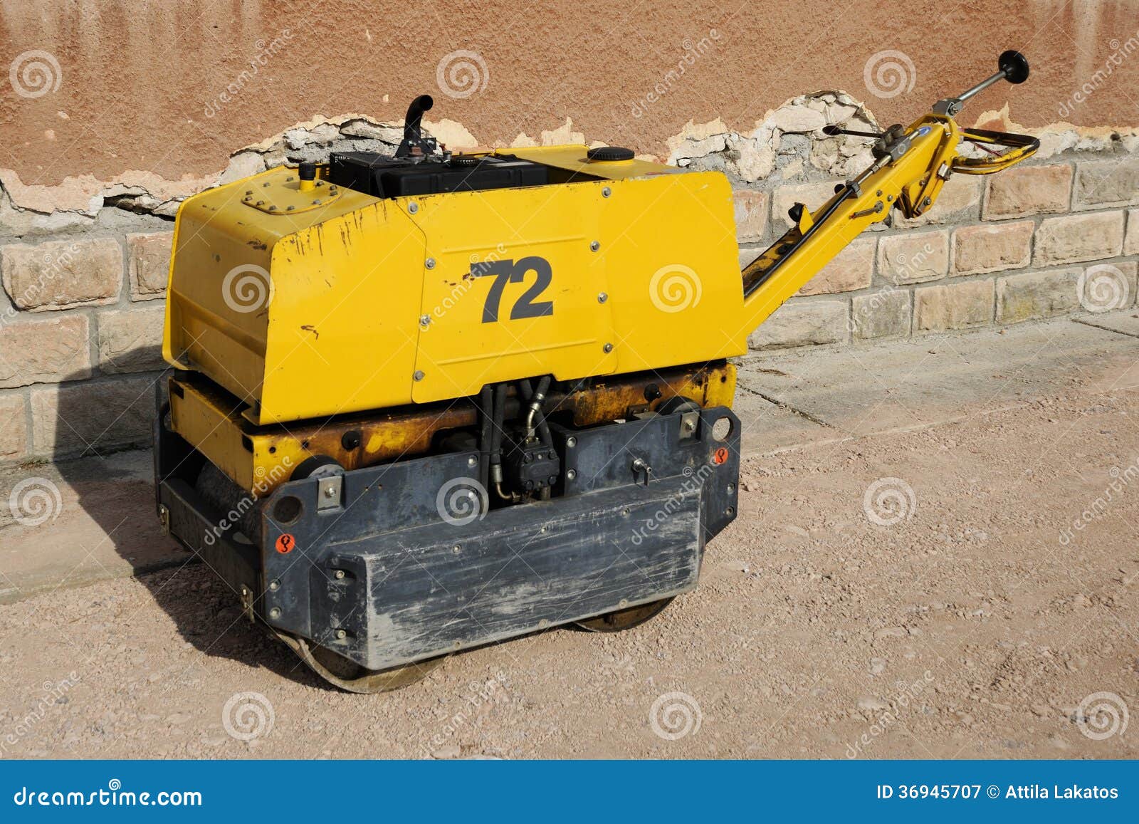 Mini steamroller stock image. Image of work, transportation - 36945707