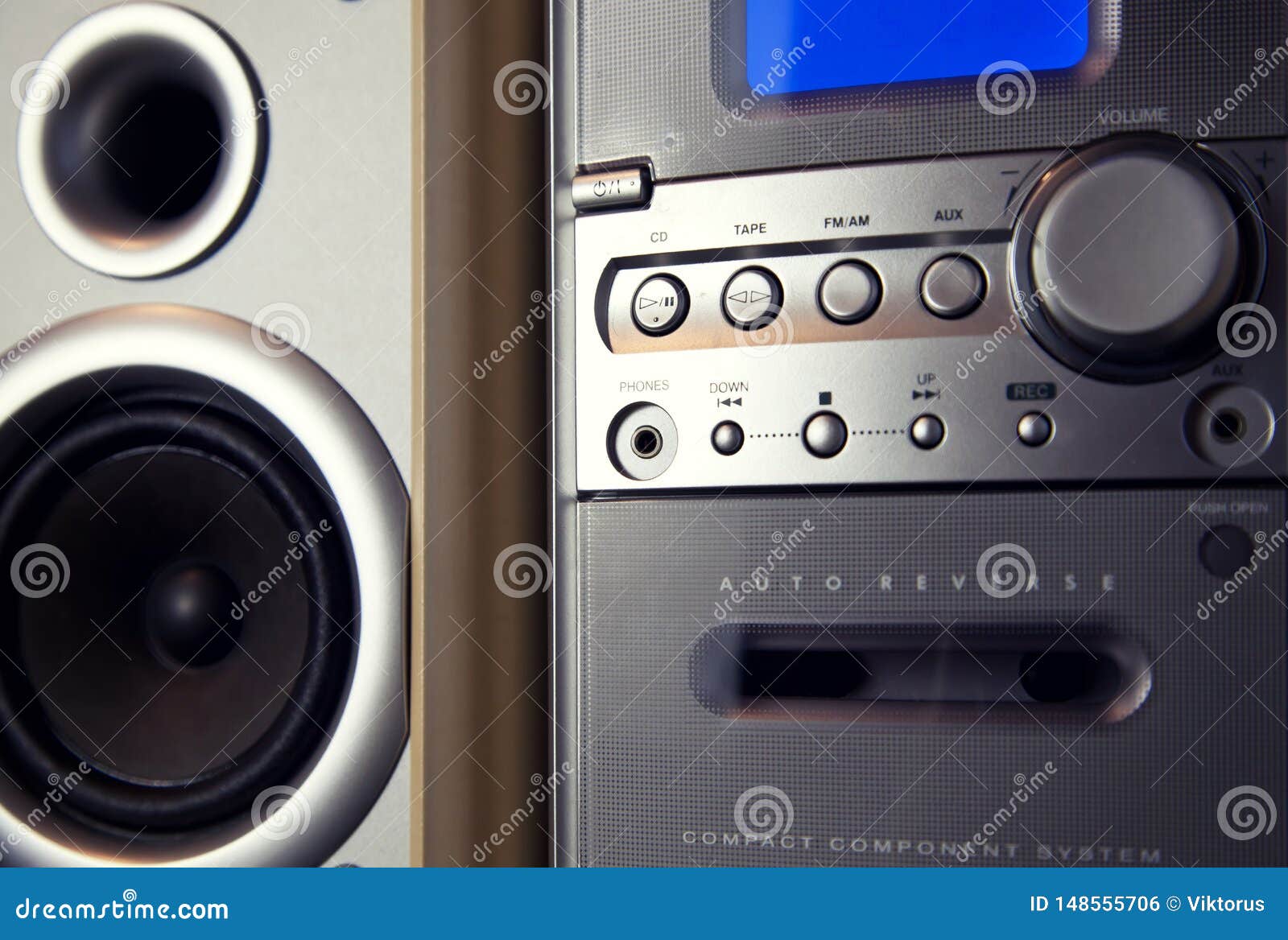 Mini Stereo System Composant Compact Audio Photo stock - Image du ...