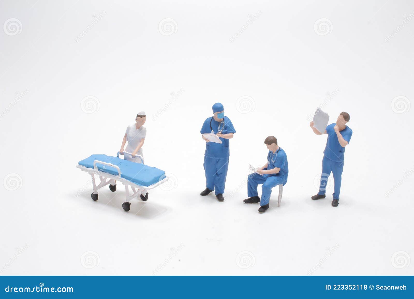 A Mini of the Surgeon at Working , Clinic Caption Stock Photo - Image ...