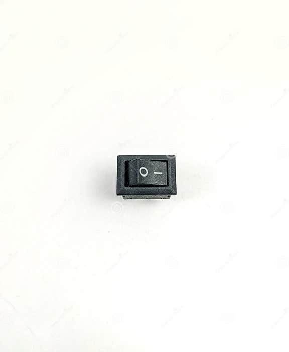 Mini Switch 2 Pinsisolated on a White Background Stock Image - Image of ...