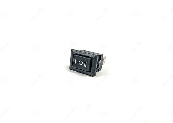 Mini Switch 3 Pinsisolated on a White Background Stock Image - Image of ...