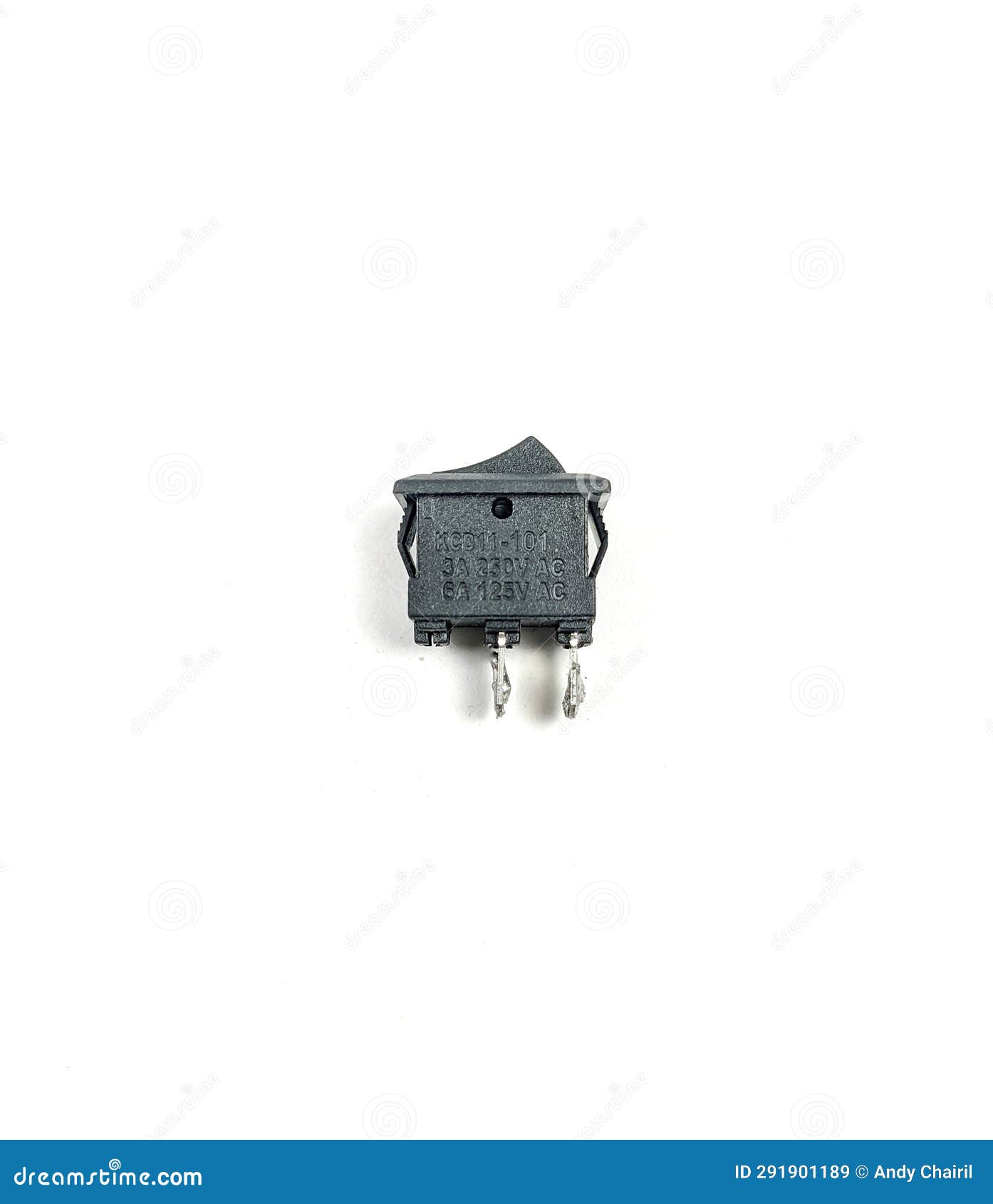 Mini Switch 2 Pinsisolated on a White Background Stock Image - Image of ...