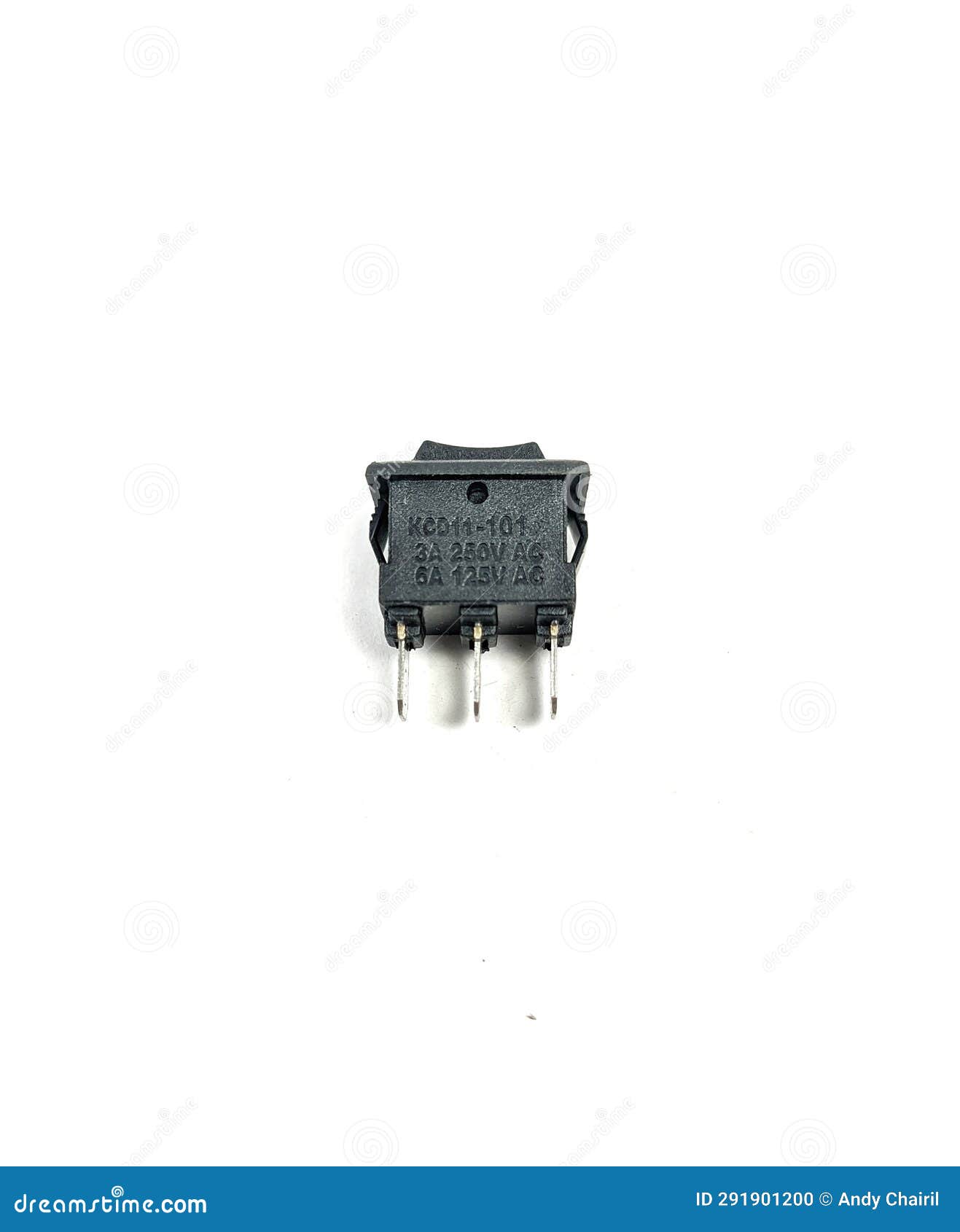 Mini Switch 3 Pinsisolated on a White Background Stock Photo - Image of ...