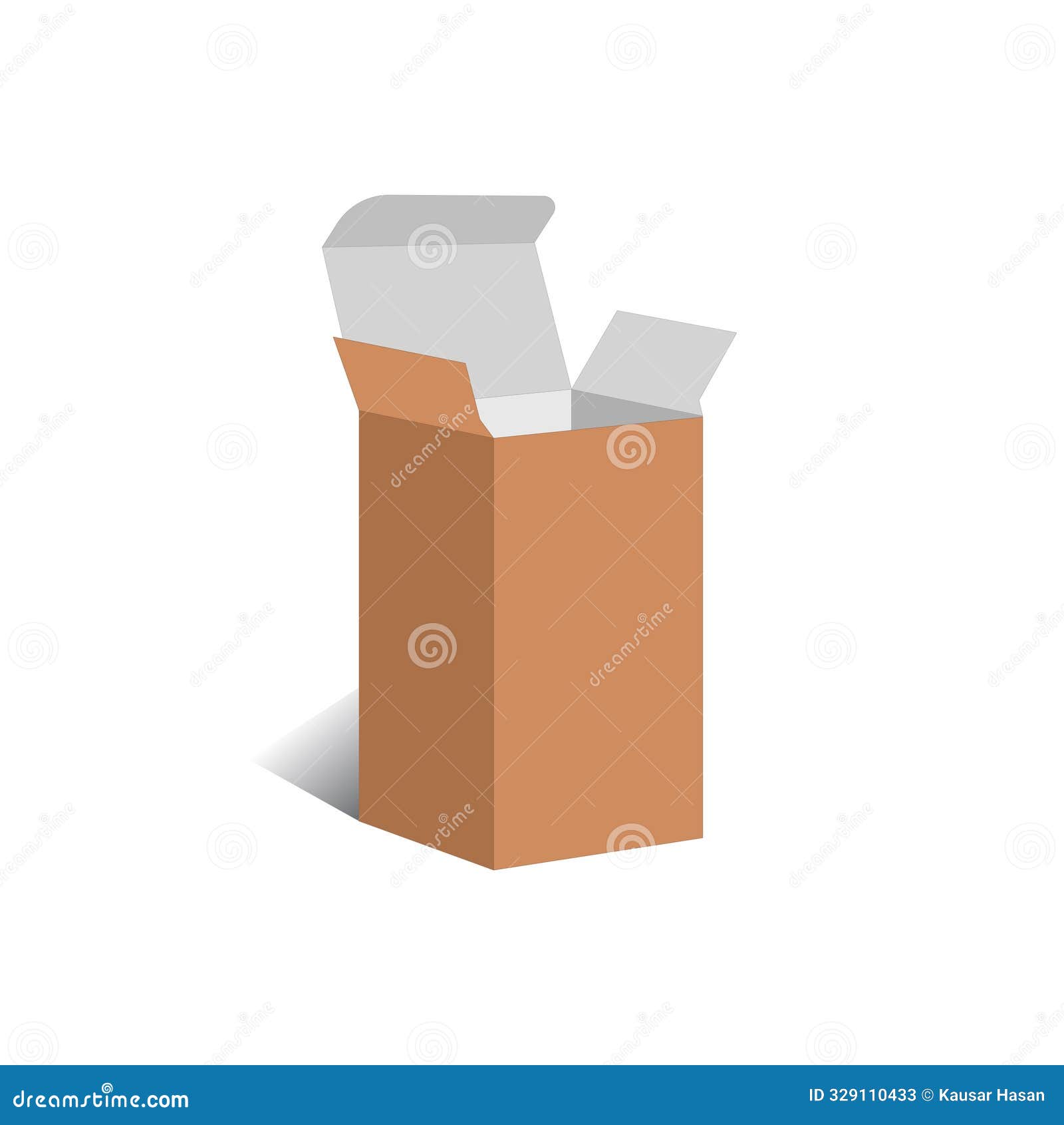 Mini Syrup Box Size 5x5x8 Cm Dieline Template, Vector Design Stock ...