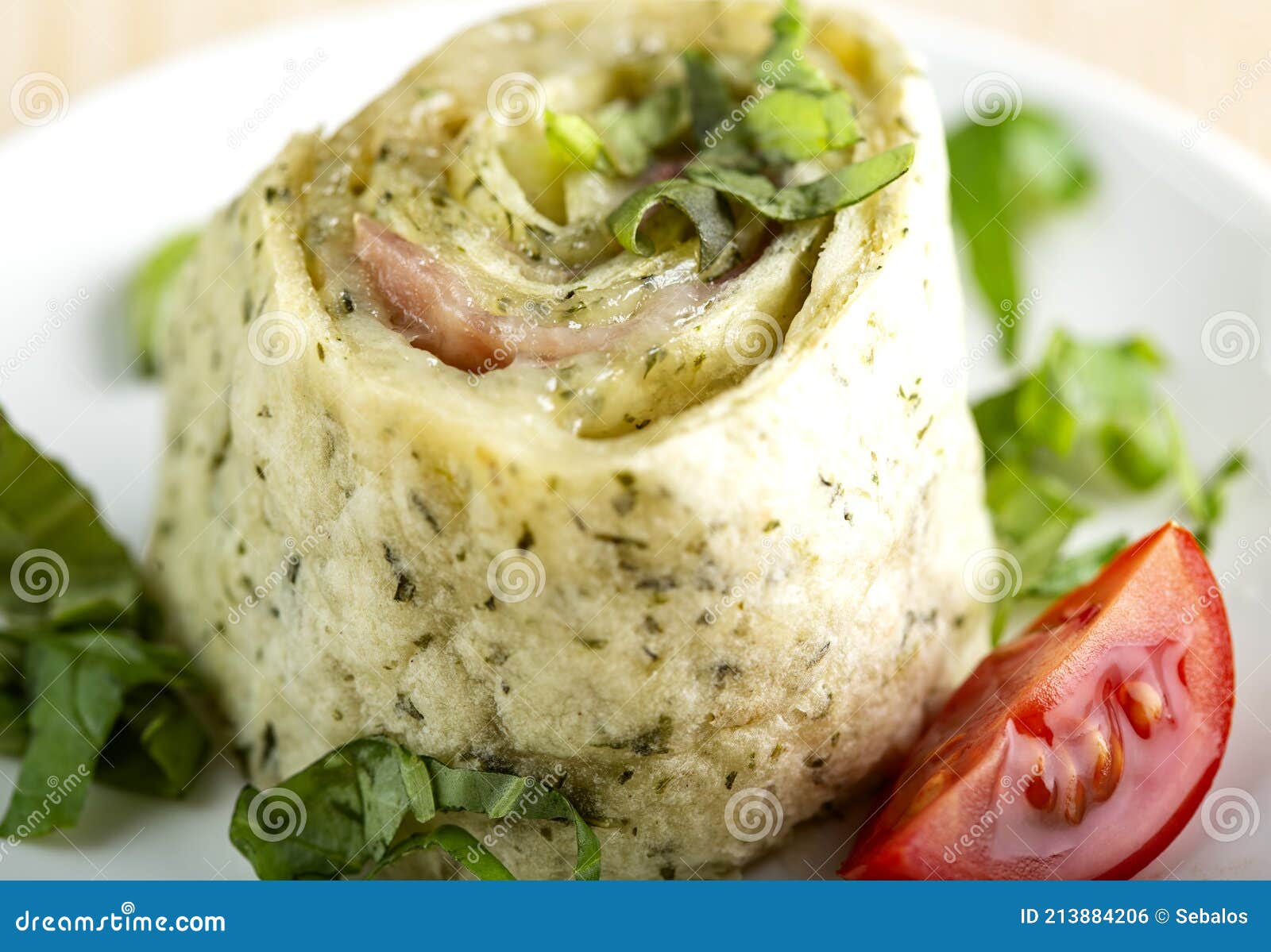 Mini Tapas Cheias De Presunto E Queijo Foto de Stock - Imagem de ...