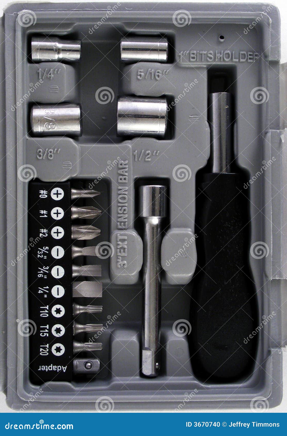 Mini Tool Kit #11 stock photo. Image of tool, flat, socket - 3670740