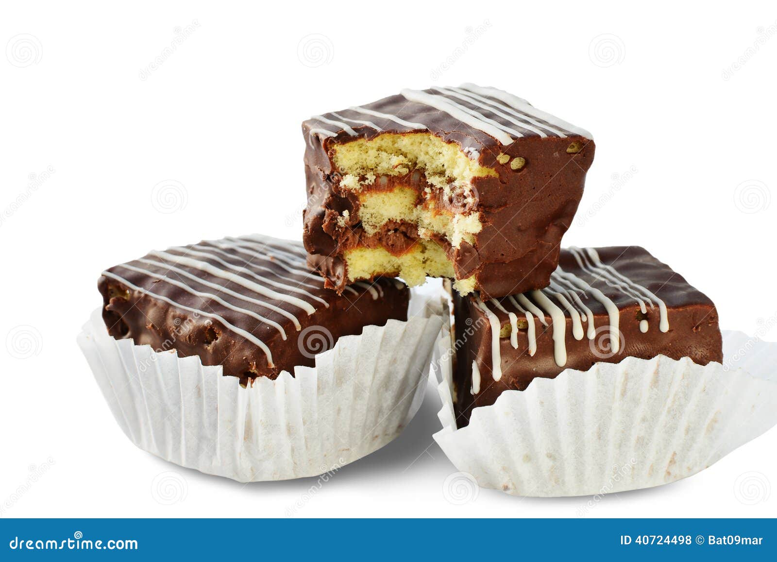 Mini tortas de chocolate foto de archivo. Imagen de torta - 40724498