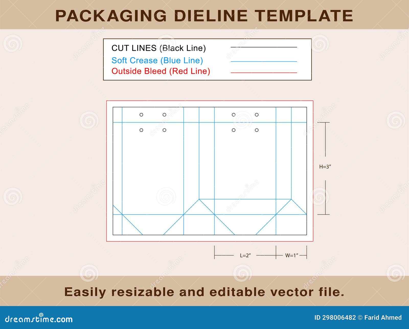 Mini Tote Gift Bag with Handles Dieline Template Stock Illustration ...