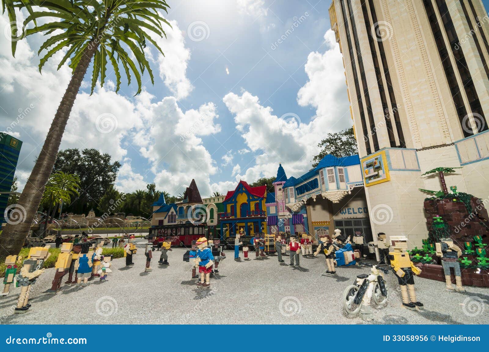 Mini Town Legoland editorial photo. Image of culture - 33058956