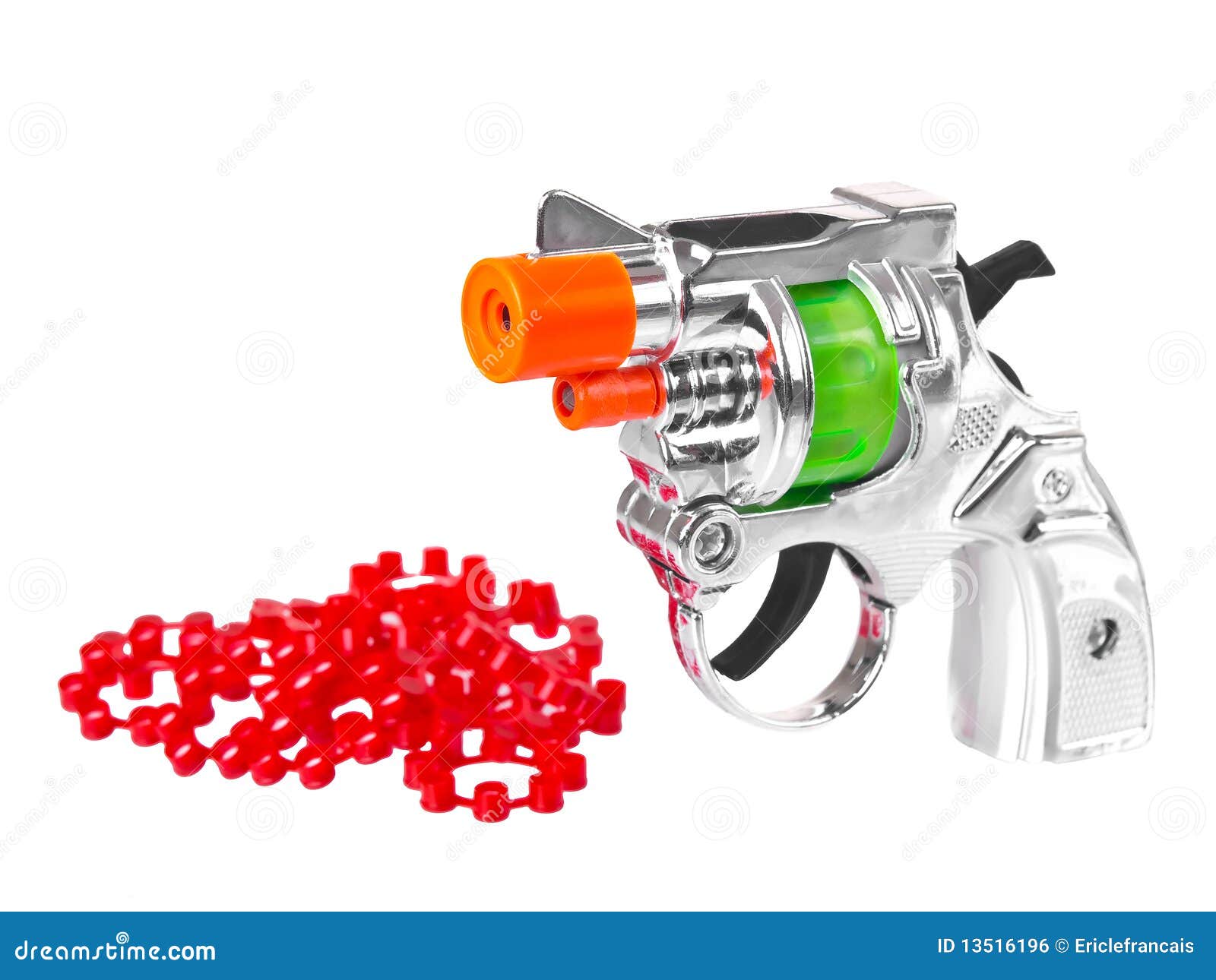 Mini toy gun with powder stock photo. Image of white - 13516196